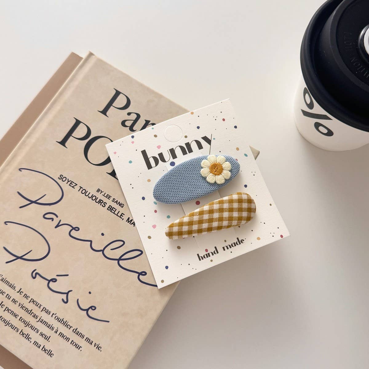 Wholesale Blue Plaid Fabric Kids Hair Clips_CWAHA08418 for your store ...