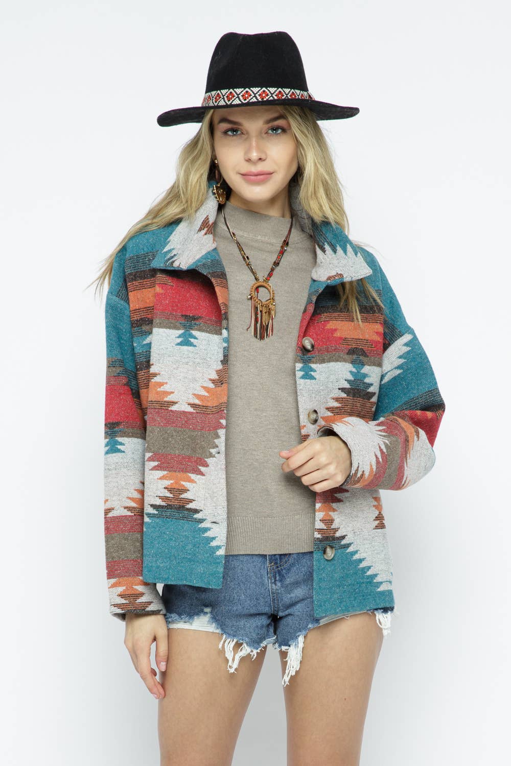 Wholesale 30012J - SOFT COMFY LIGHT WEIGHT AZTEC PATTERN JACKET for ...