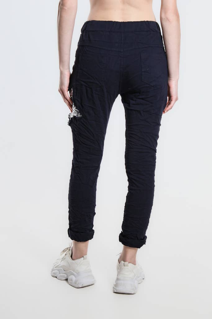 Wholesale Ethilia Silver Sequin Star Pant (PL179Q) for your store - Faire