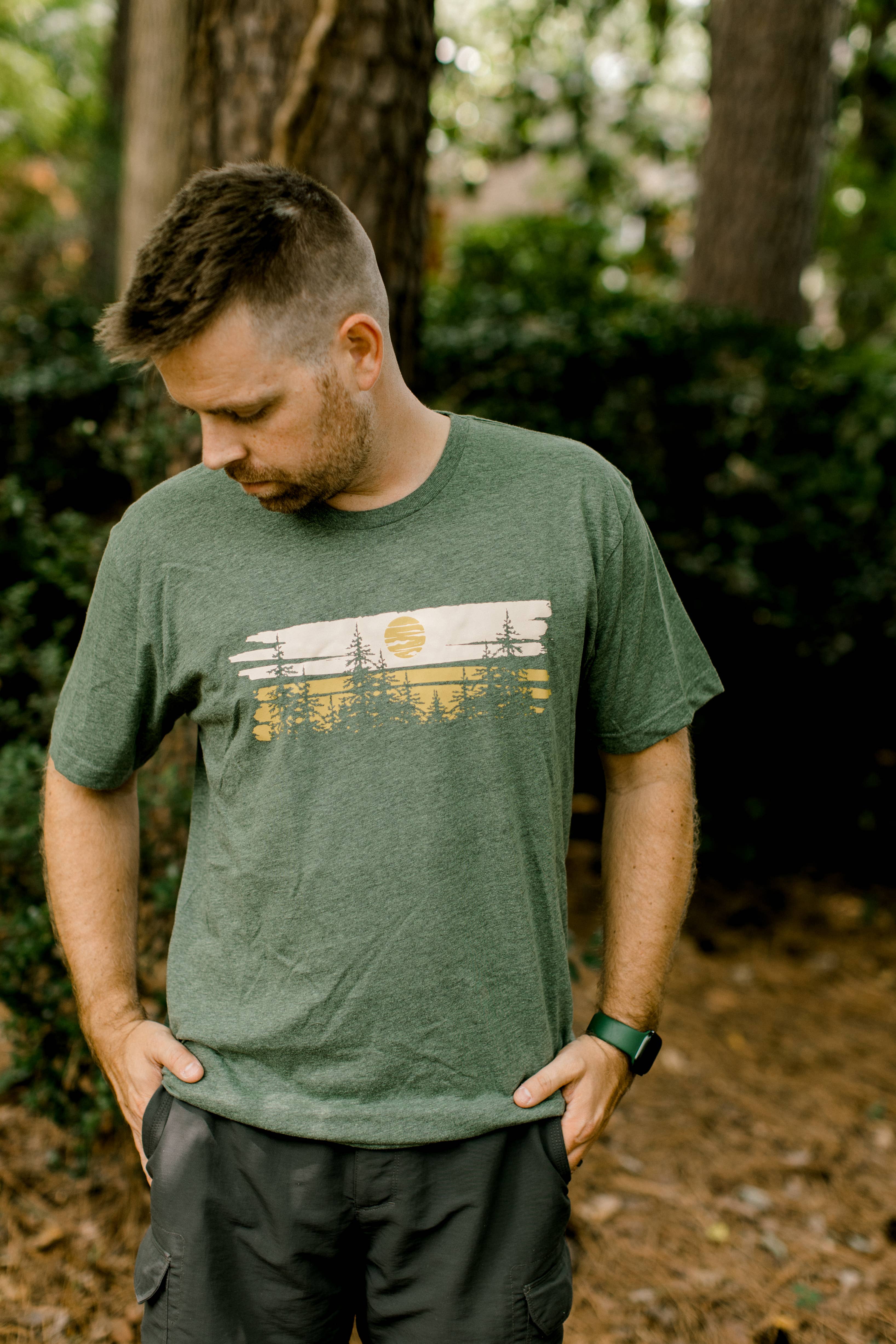 Wholesale Sundown Mens Graphic Green Tee for your store - Faire
