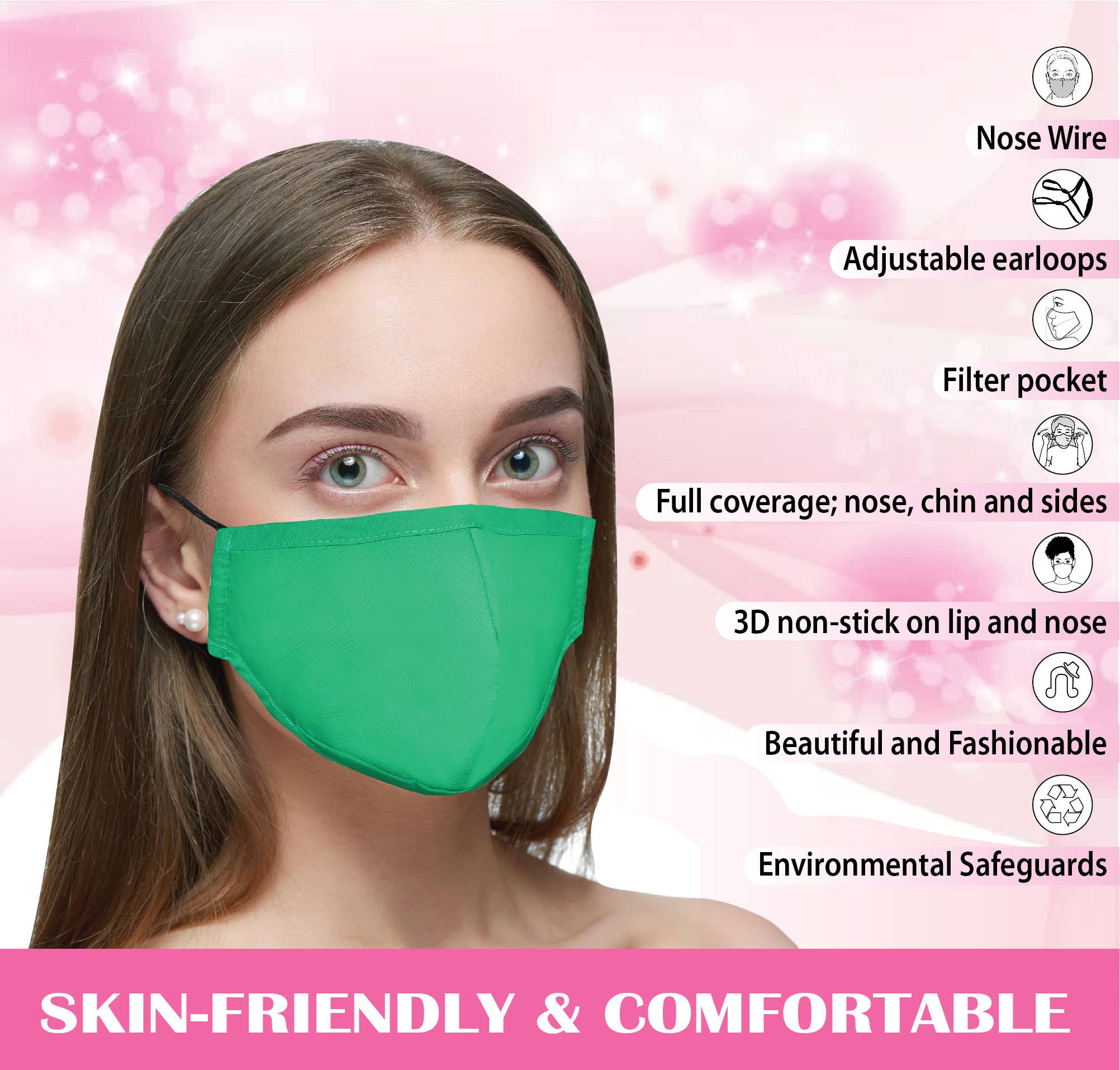 Wholesale Reusable/Washable Cotton Face Mask, Solid Color Face Mask for ...