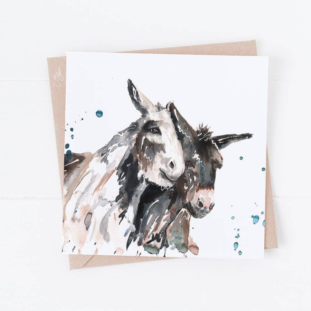 Wholesale Donkeys Greeting Card for your store - Faire