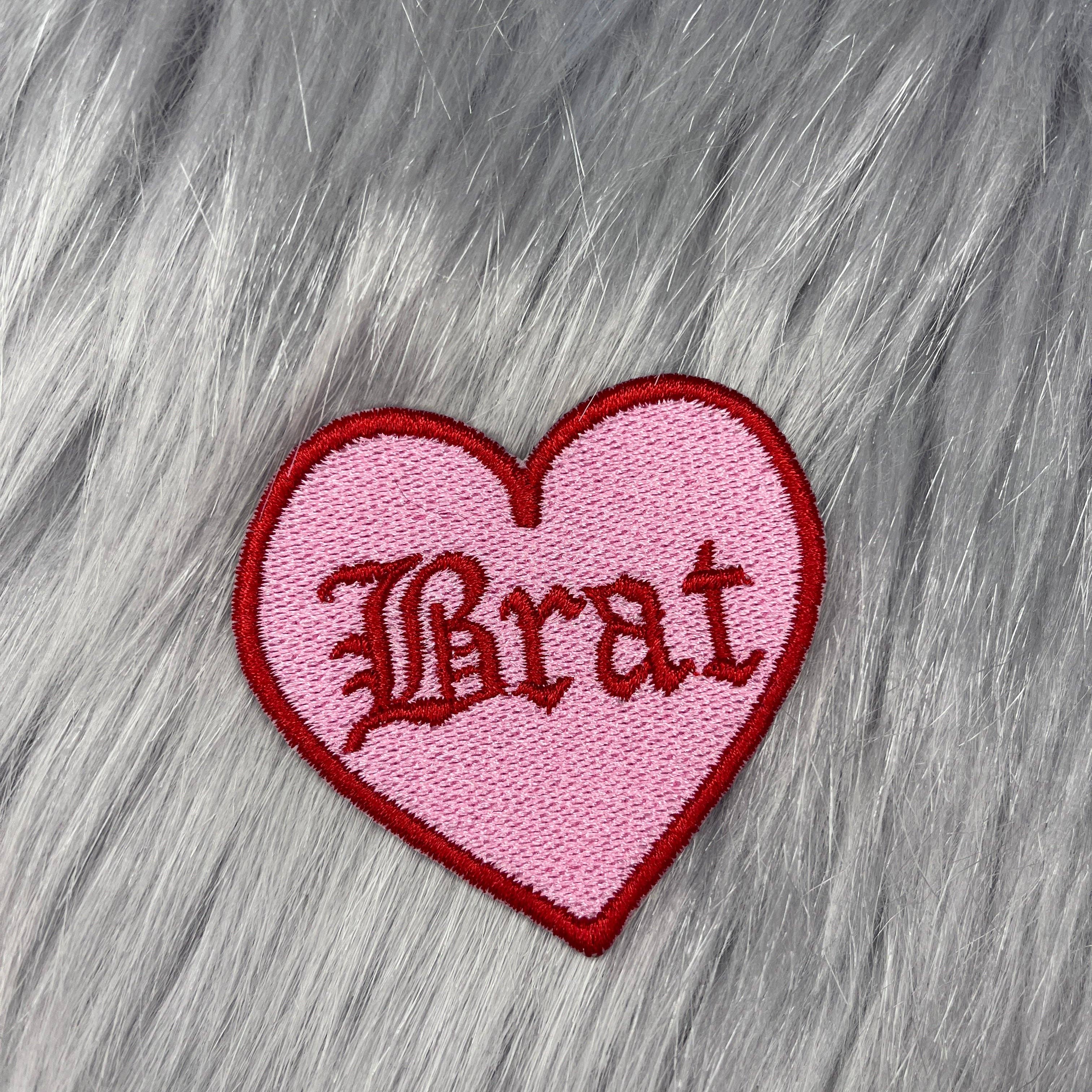 Wholesale Brat Heart Embroidered Patch for your store - Faire