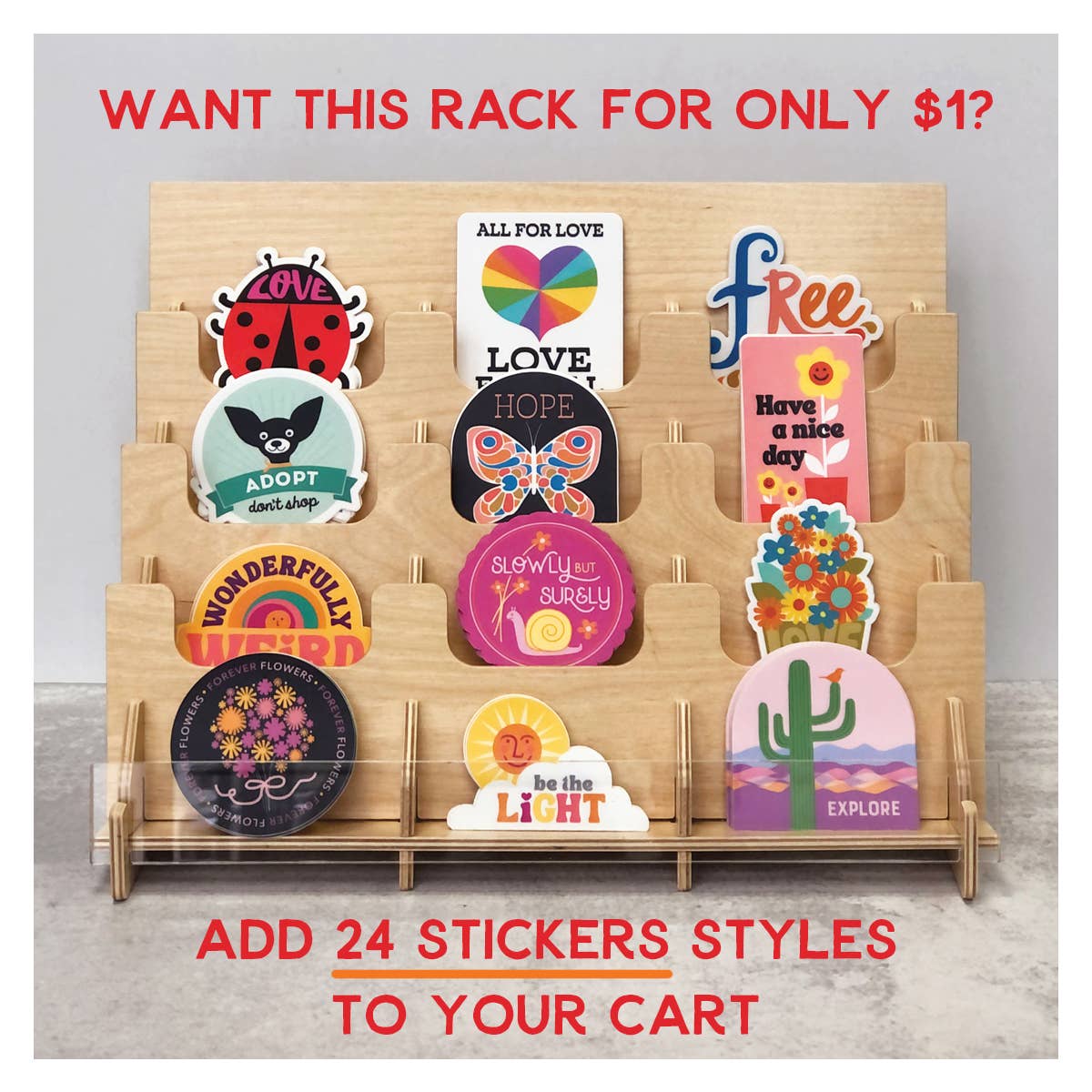 Wholesale sticker display for your store