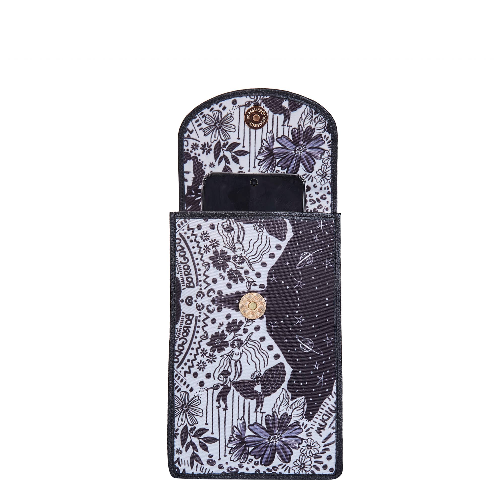 Wholesale Ladies Printed Nylon Fabric Crossbody Sling Bag Phone Wallet ...