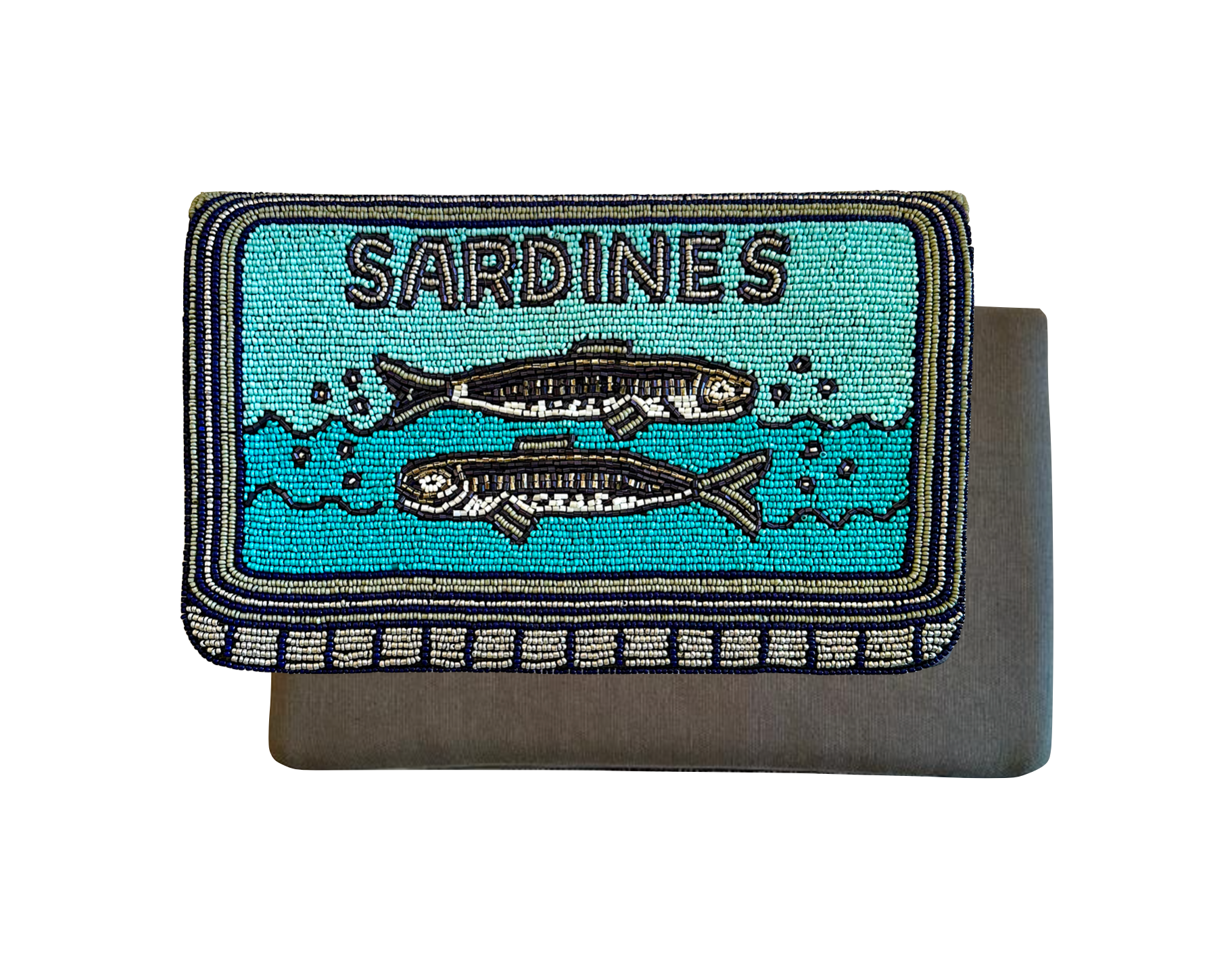 Wholesale Beaded Sardines Clutch Crossbody Bag Blue Lily Posh for your ...