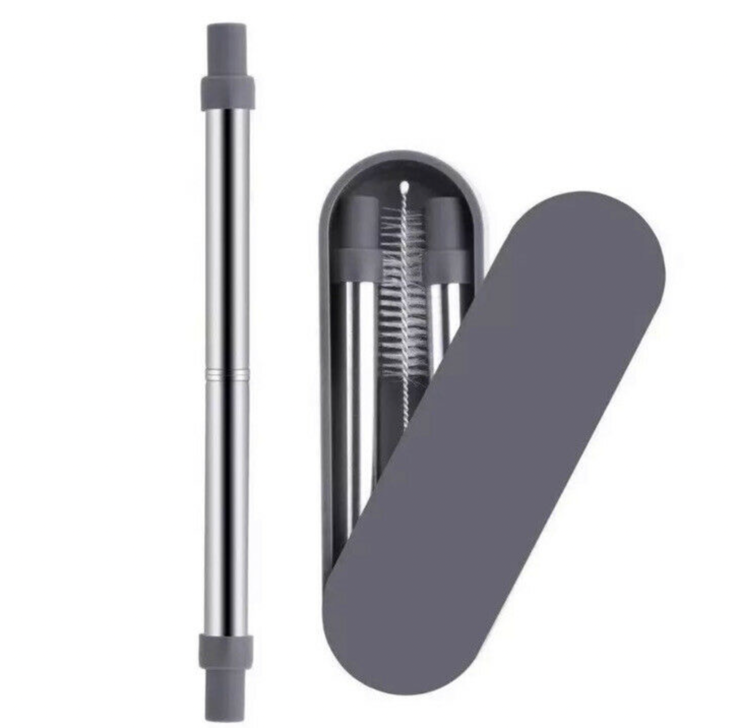 Wholesale Reusable Straw collapsible Metal Reusable foldable straw for ...