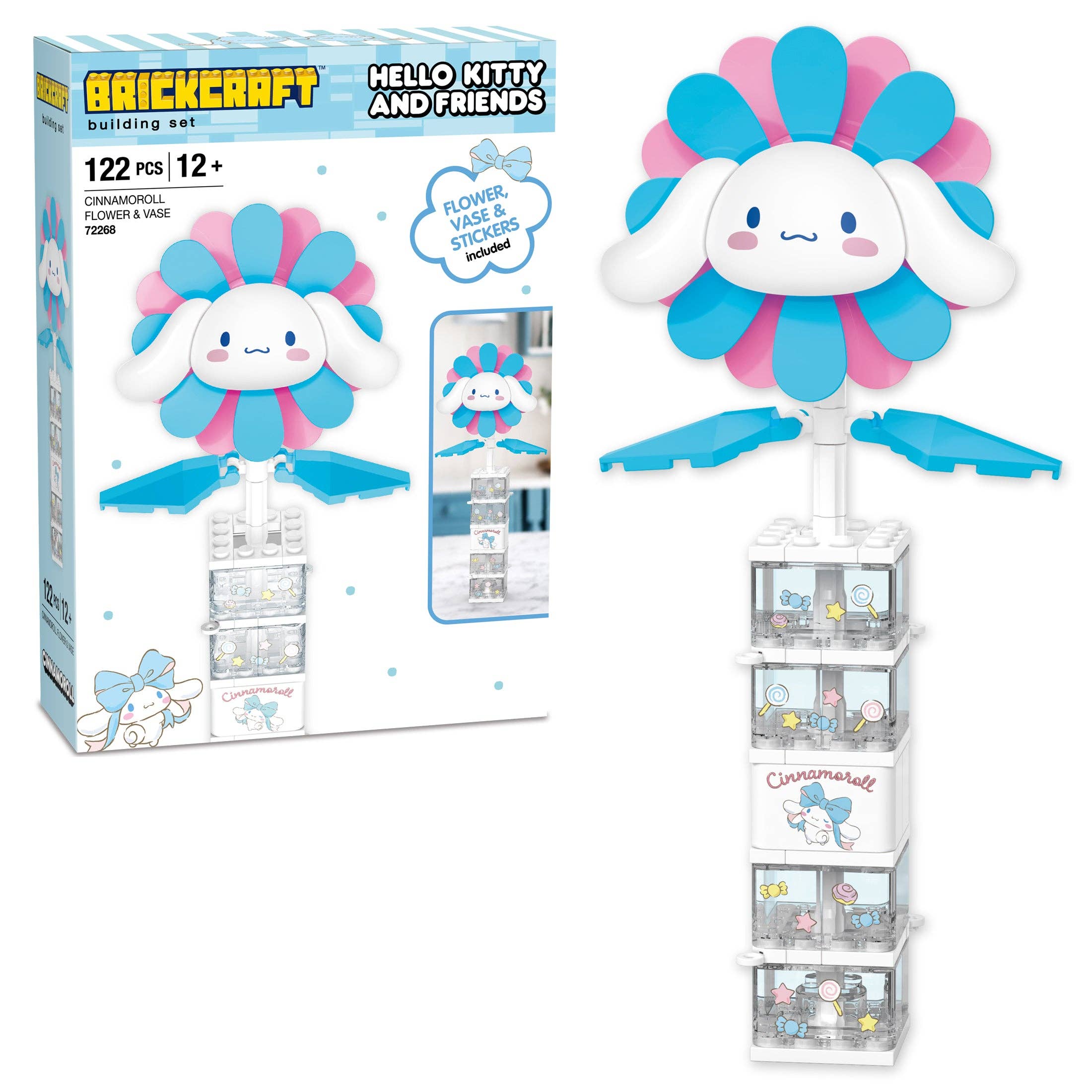 Wholesale Cinnamoroll Flower and Vase Brick Building Set for your store ...