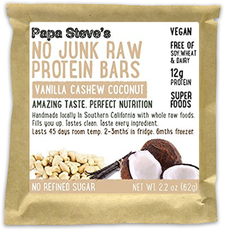 Papa Steve's No Junk Raw Protein Bars wholesale products