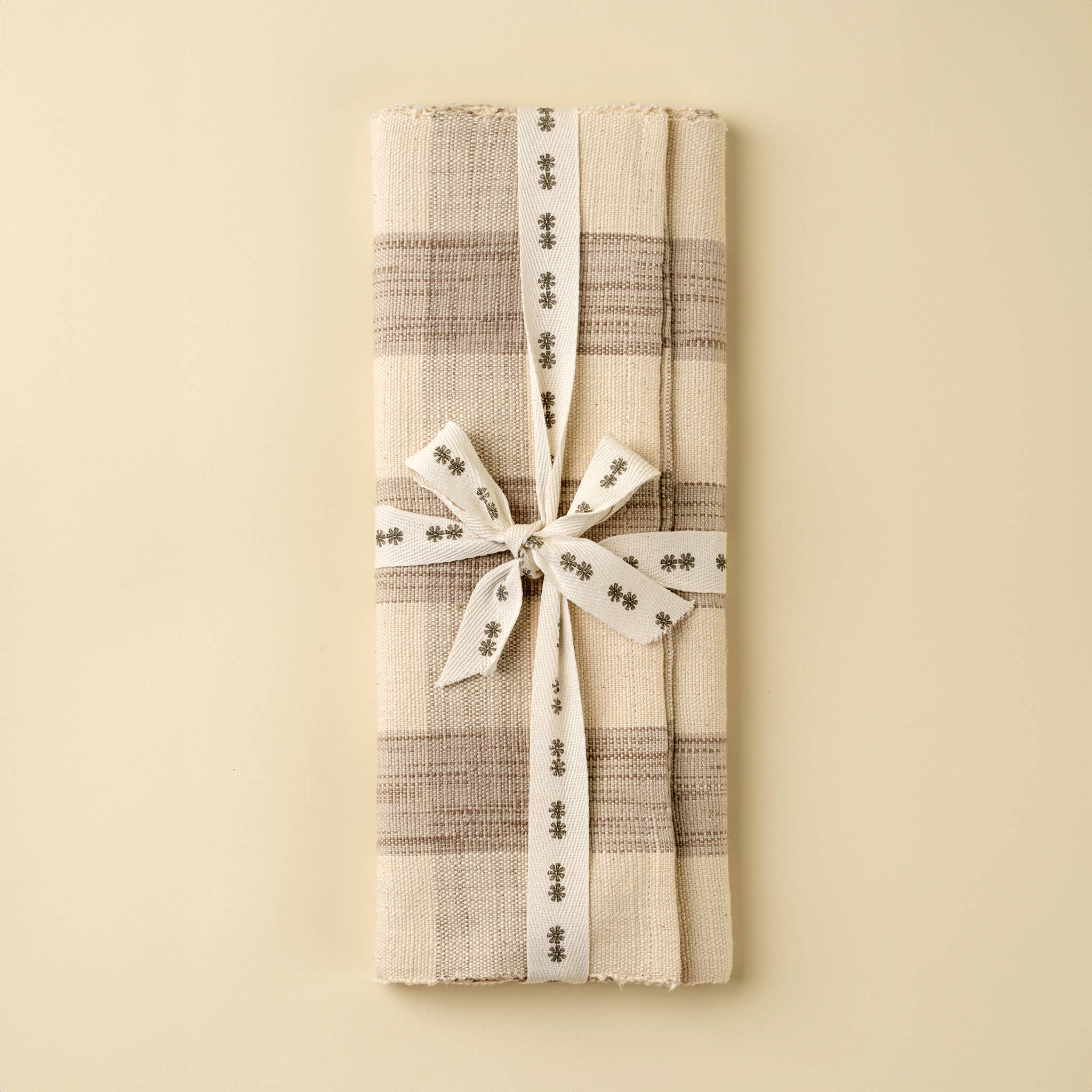 Wholesale Grace Gingham Table Runner - 108"L, Stone for your store - Faire