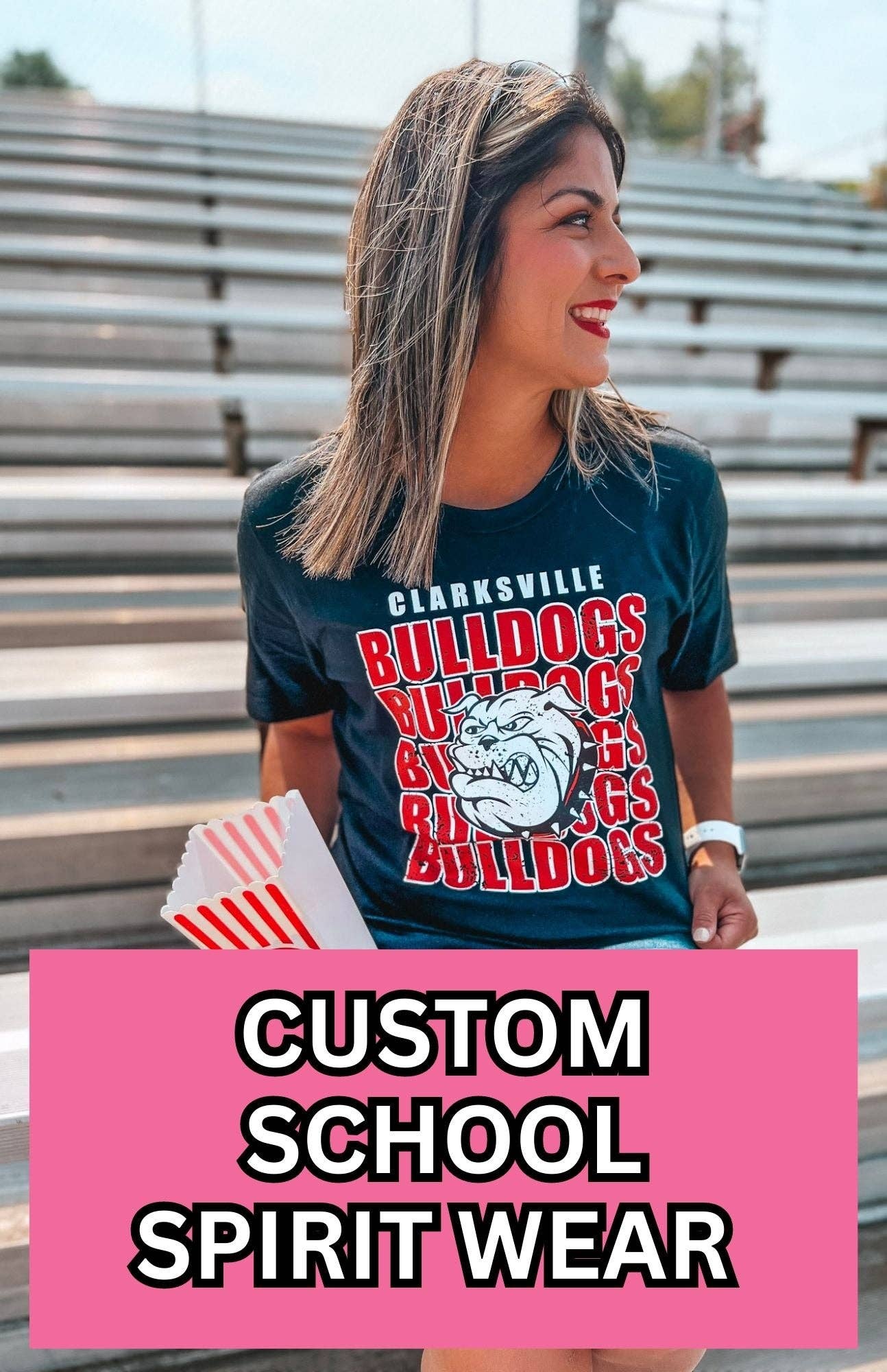 Wholesale CUSTOM SCHOOL SPIRIT WEAR - MESSAGE US FOR MOCK UP {{STACKED ...