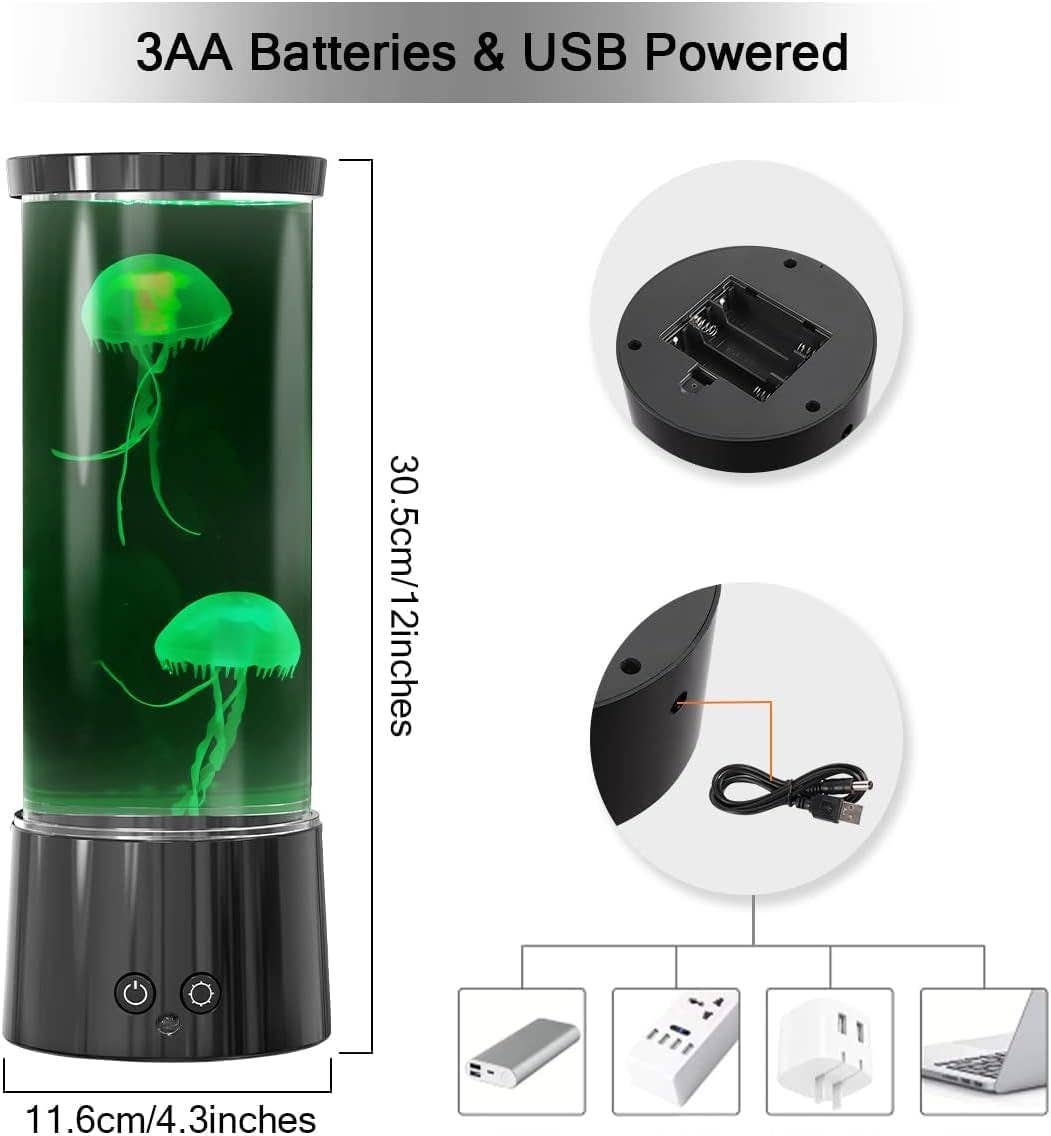 Wholesale Jellyfish Aquarium Lamp TwelveInch Color Changing Night Light ...