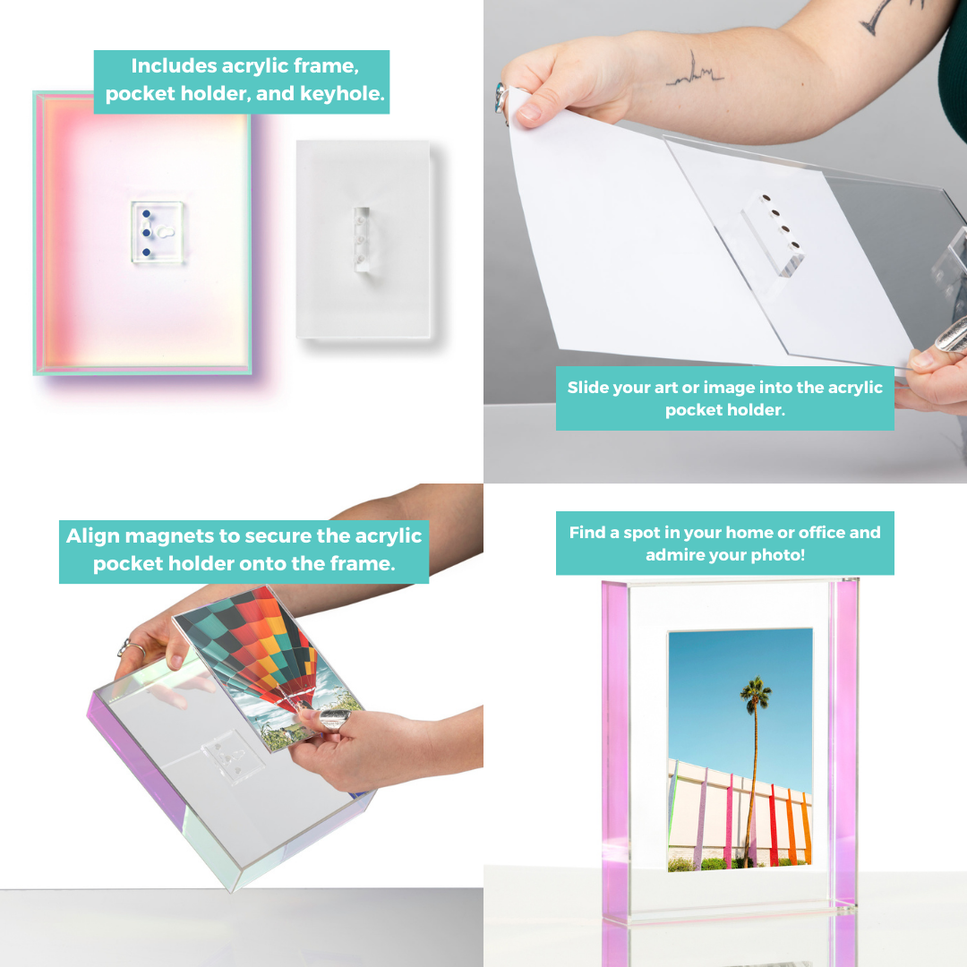 Wholesale Rainbow Magnetic Float Frame for your store - Faire