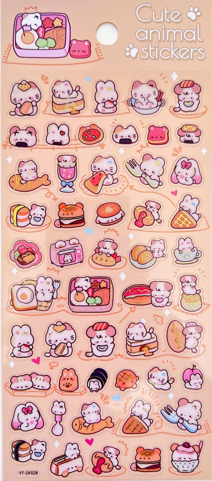 Wholesale 11083 Cute Animal Phone Stickers-12 for your store - Faire