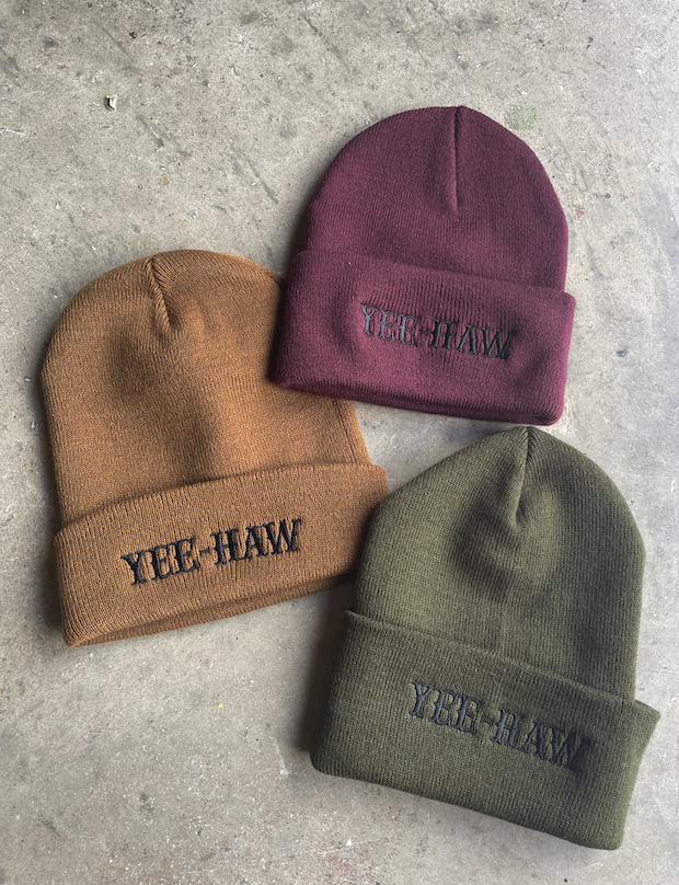 Wholesale Yeehaw Knit Embroidered Beanie for your store - Faire