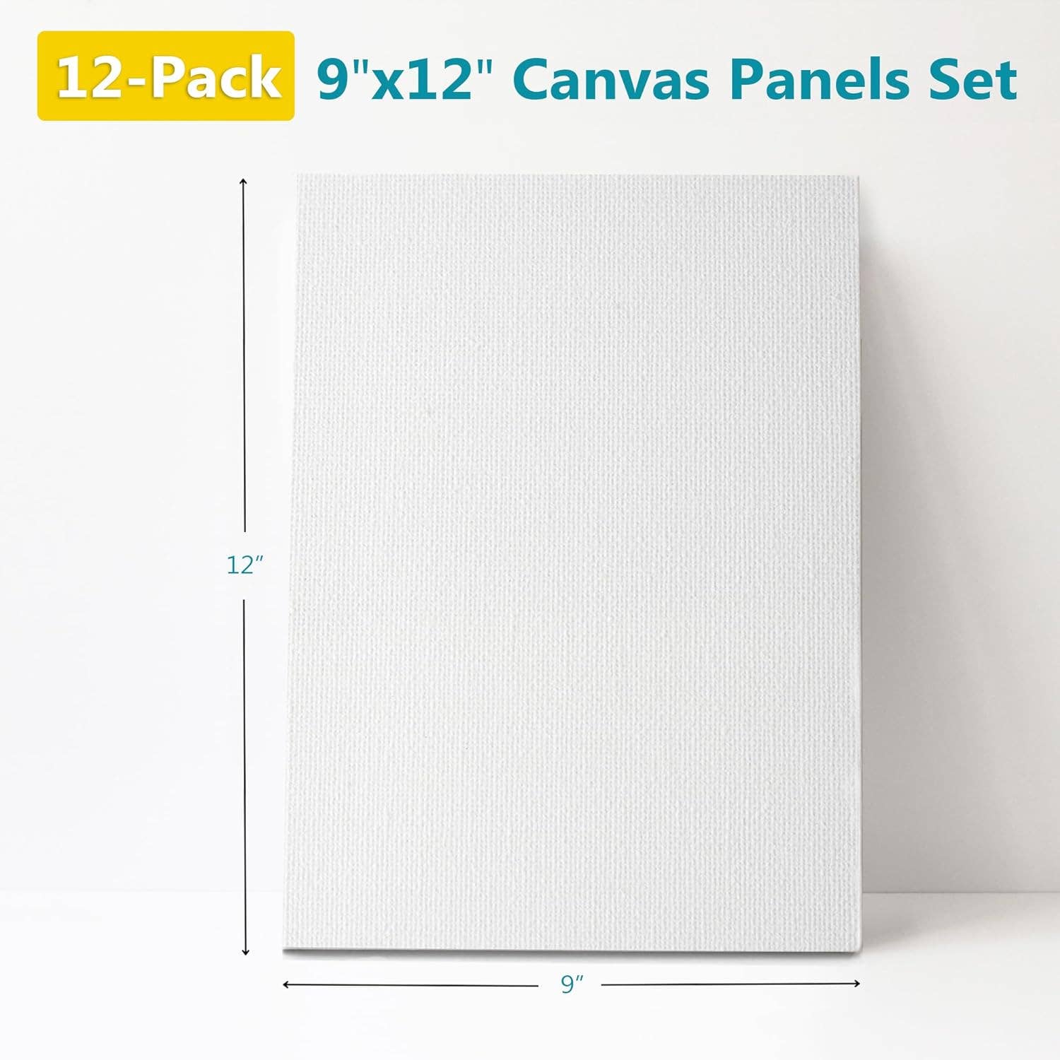 Wholesale 12 Pack Canvases for Painting - 9x12 Panels Set Boards for ...