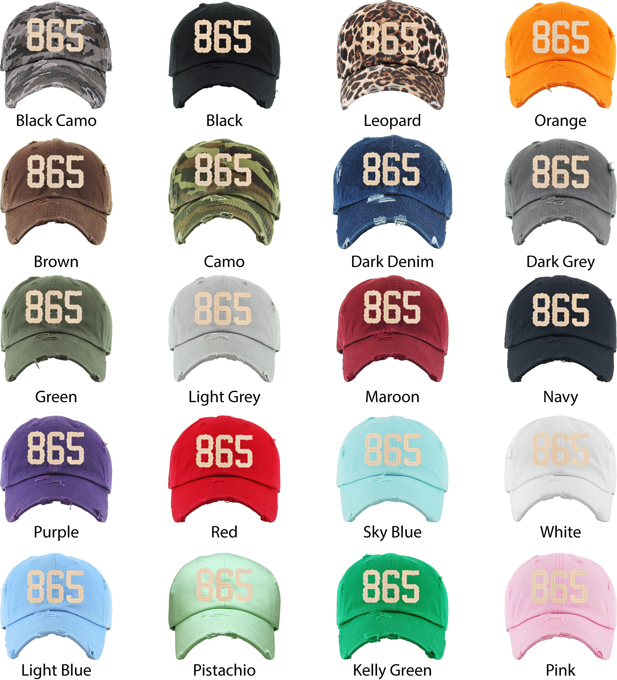 Wholesale 865 Area Code Dad Hats for your store - Faire