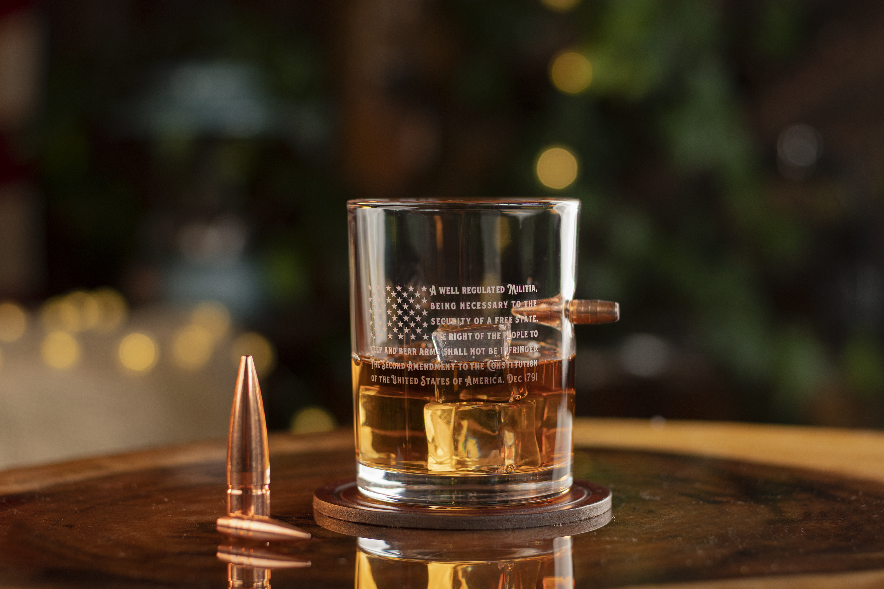 Wholesale 308 Real Bullet Whiskey Glass - 2nd Amendment American Flag ...