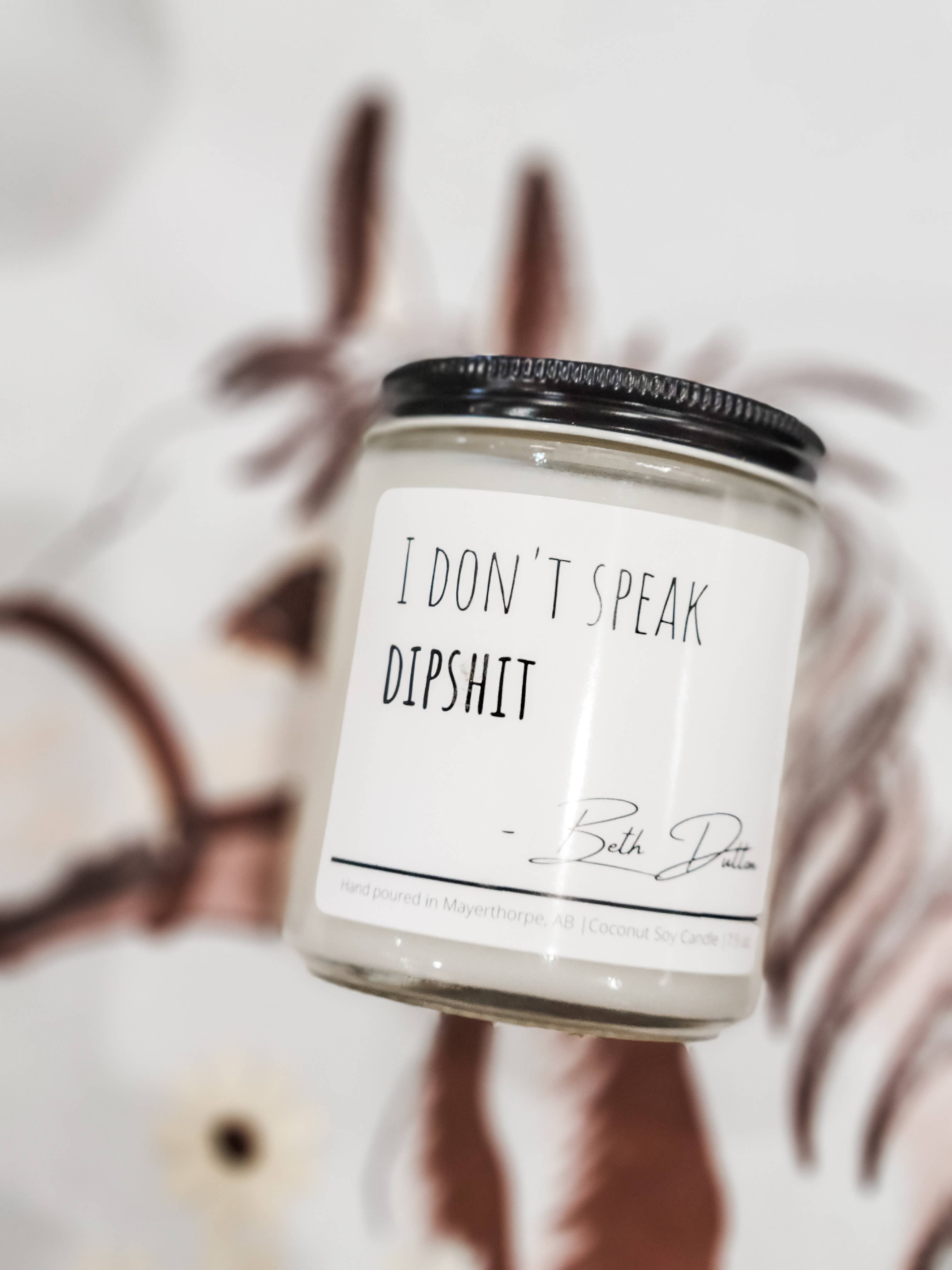 Wholesale I Don't Speak Dipshit - Funny, Rude, Sweary Candle, Naughty for your store - Faire