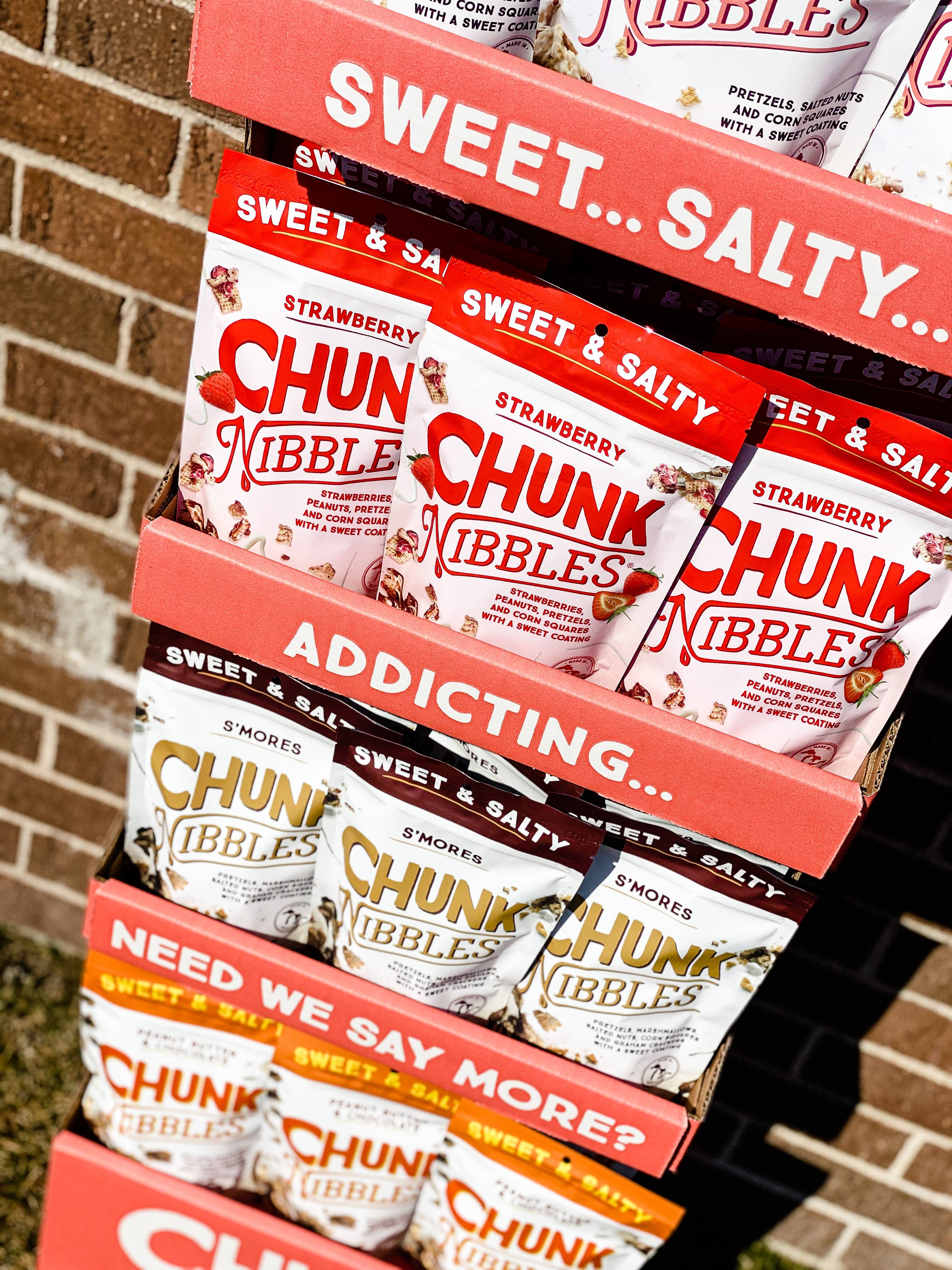 Wholesale Chunk Nibbles Shipper! for your store - Faire