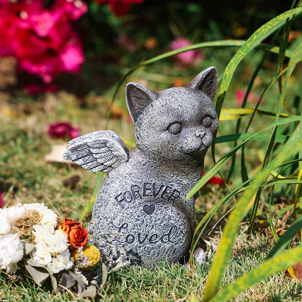 Wholesale Pet Memorial Angel Statue Resin Dog Cat Garden Decor for your ...