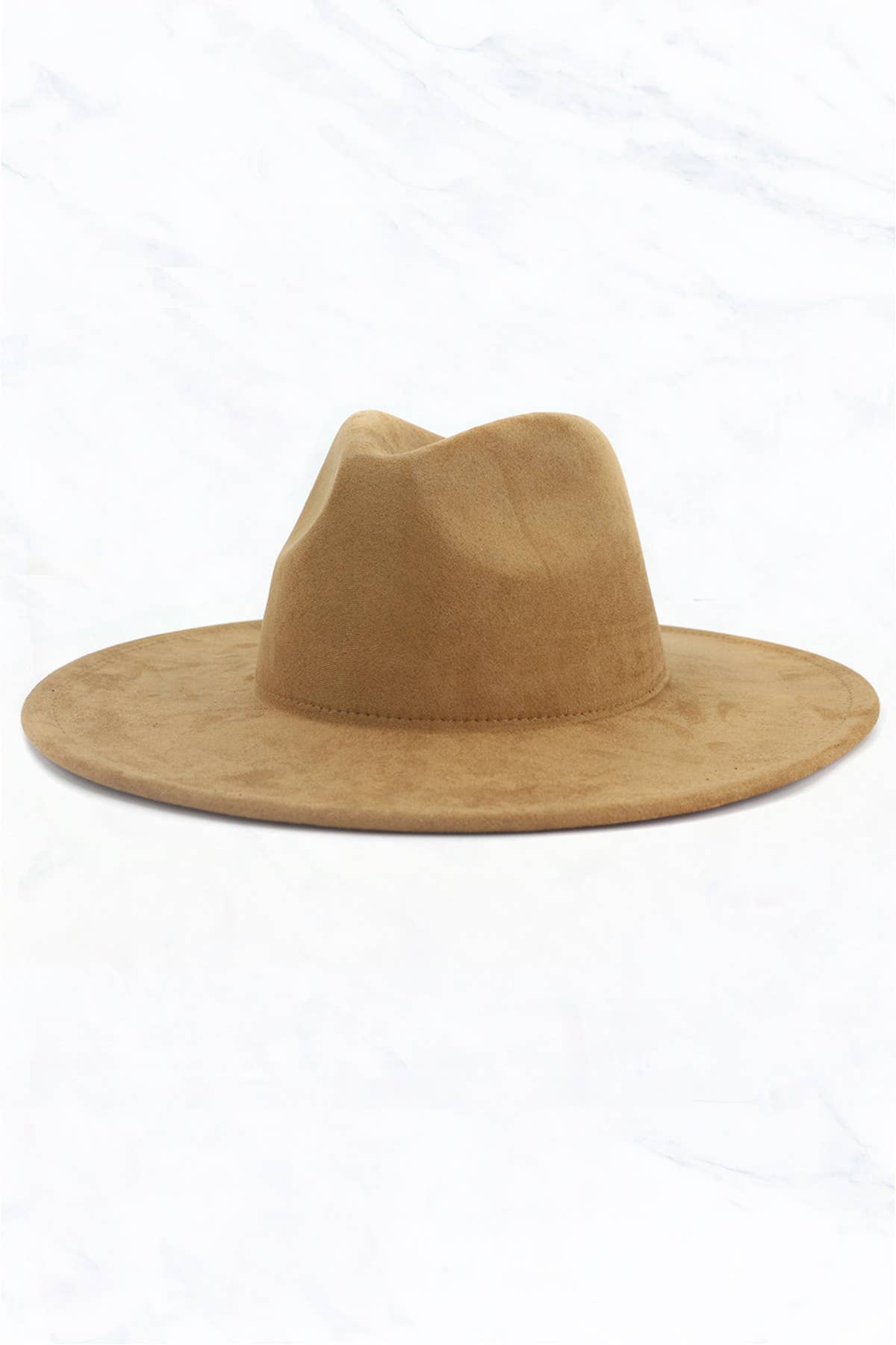 Suede Large Eaves Peach Top Fedora Hat | Faire.com
