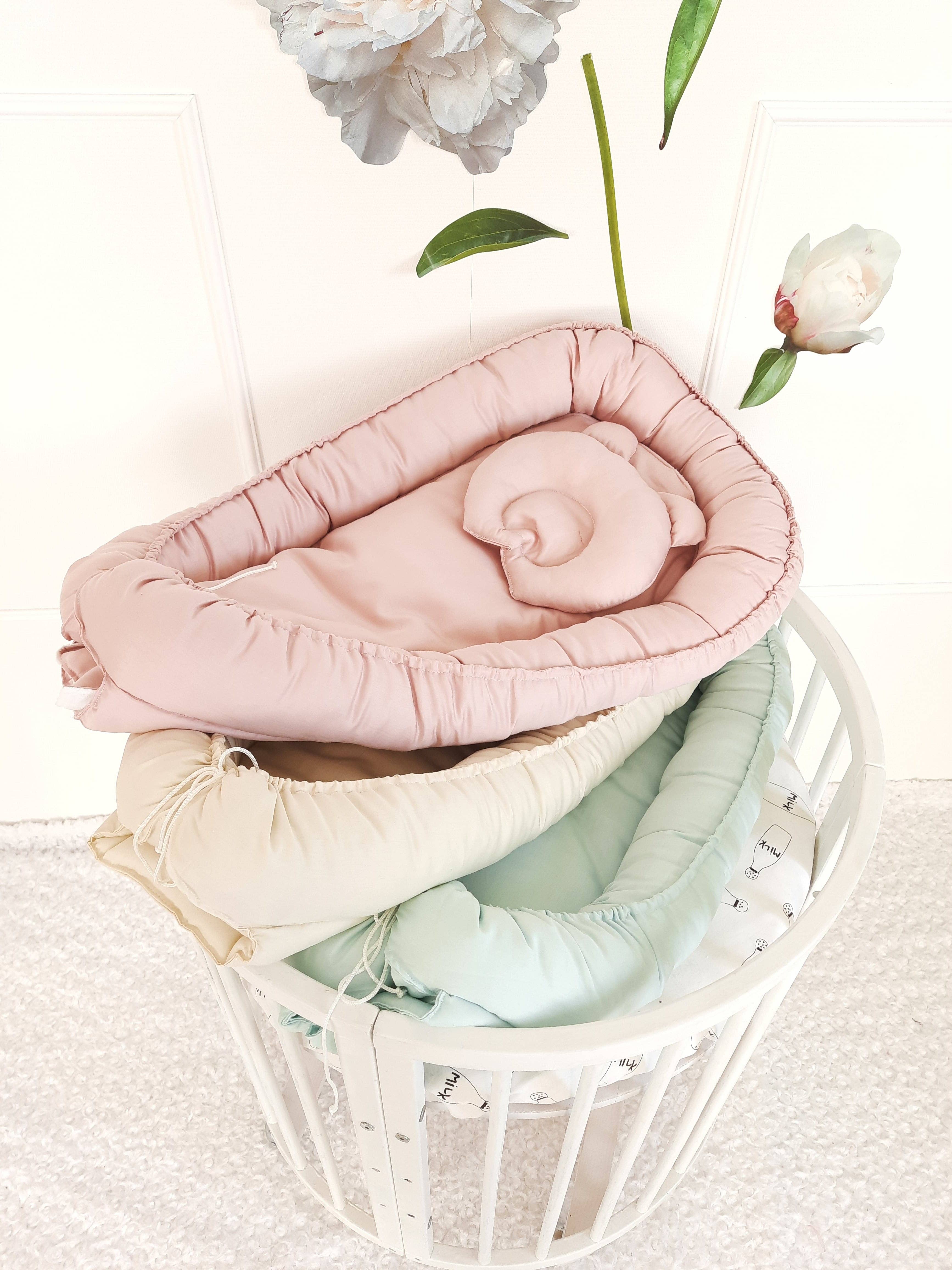 Wholesale Baby Nest for Newborn. Cotton Babynest + Pillow for your ...
