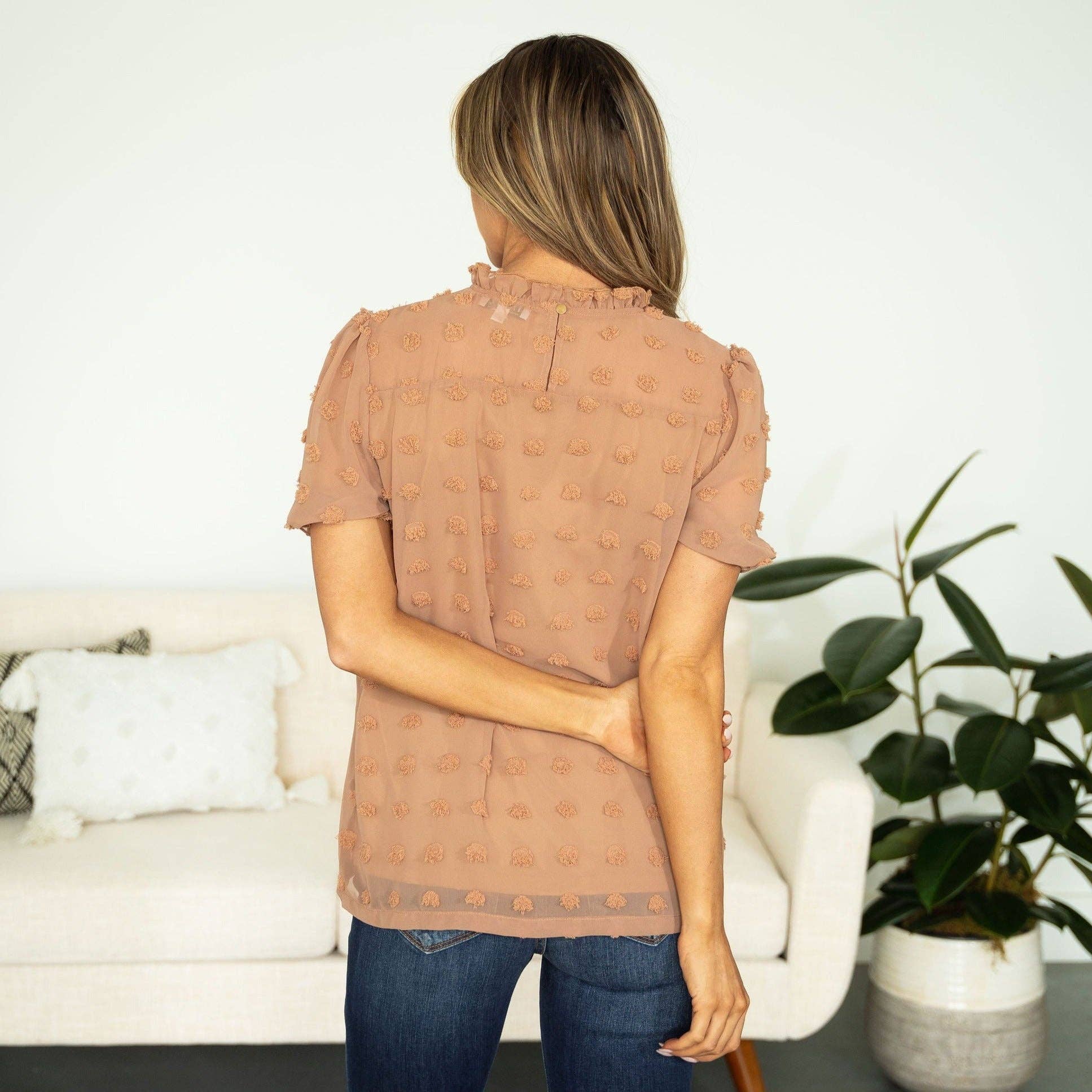 Wholesale Penelope Blouse - Camel for your store - Faire