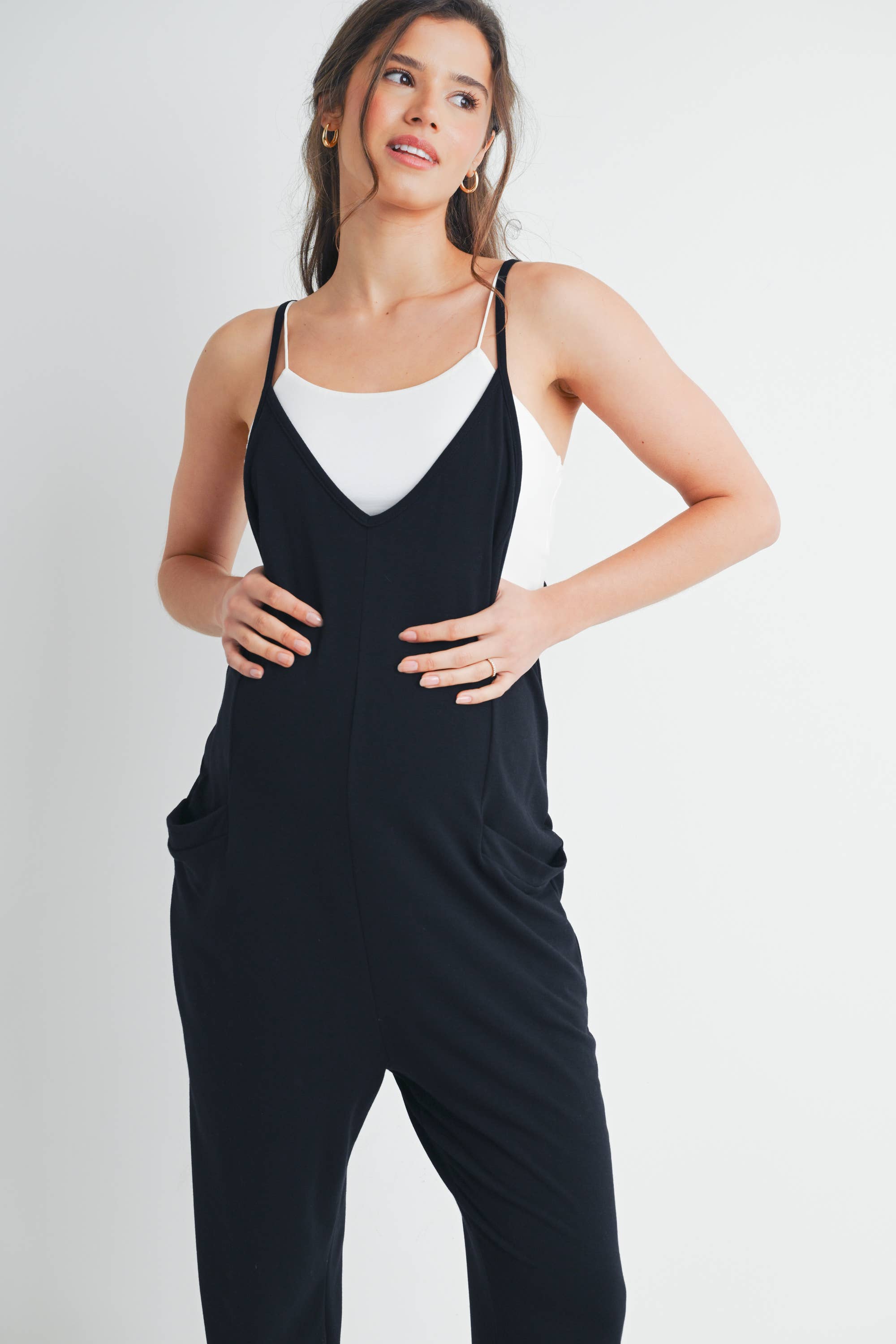 Wholesale V-Neck Sleeveless Maternity Jogger Jumpsuit for your store ...