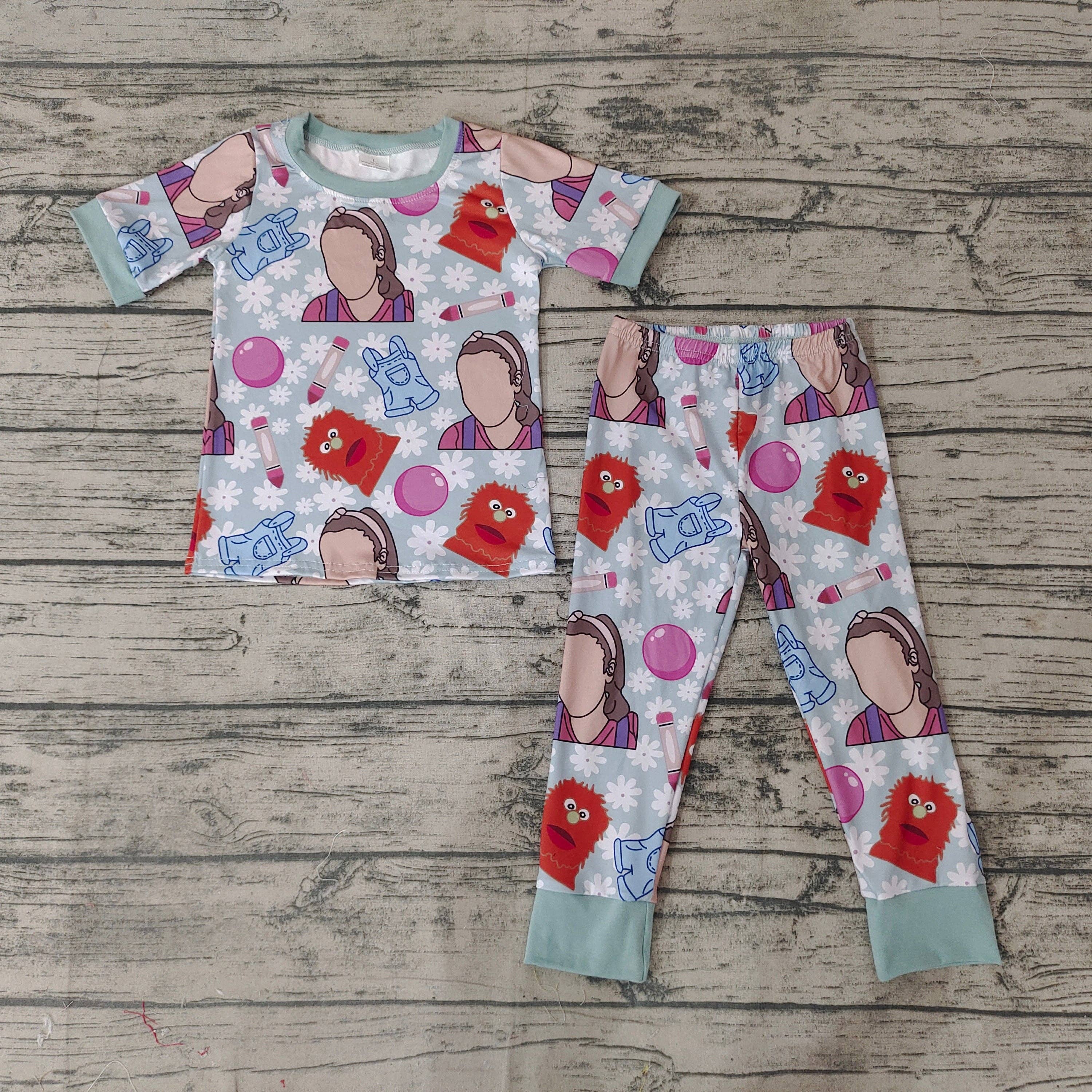 Wholesale Baby Kids Cartoon Blue Pajamas clothes Sets for your store ...