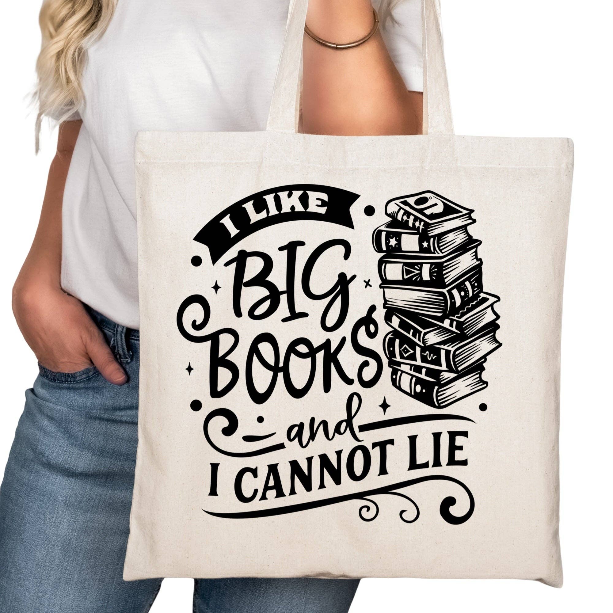 Wholesale I Like Big Books and I Cannot Lie Bookish Tote Bag – Reading ...