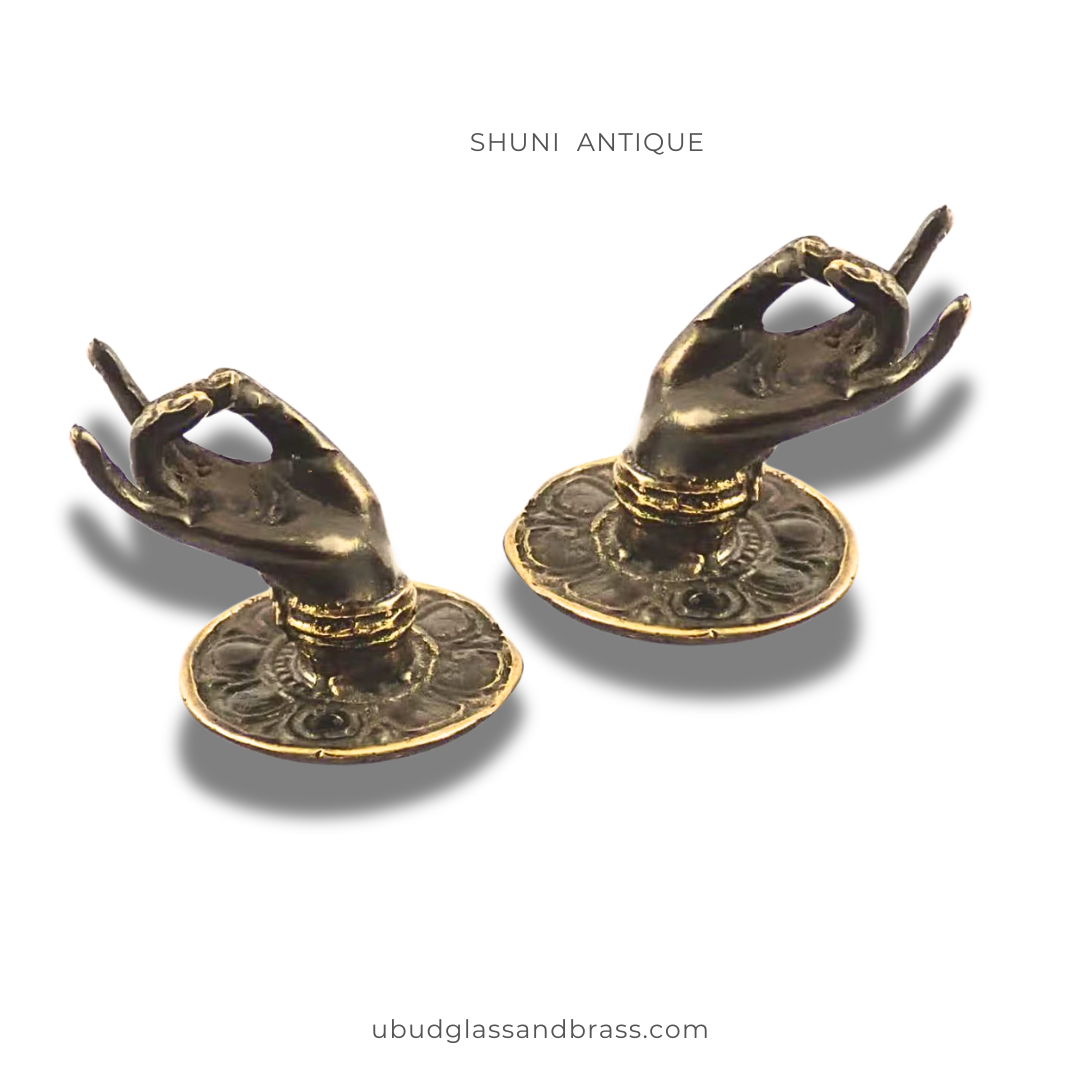 Wholesale 2 Pcs Solid Brass Buddha Mudra Hand Hooks – Size #2| Towel ...