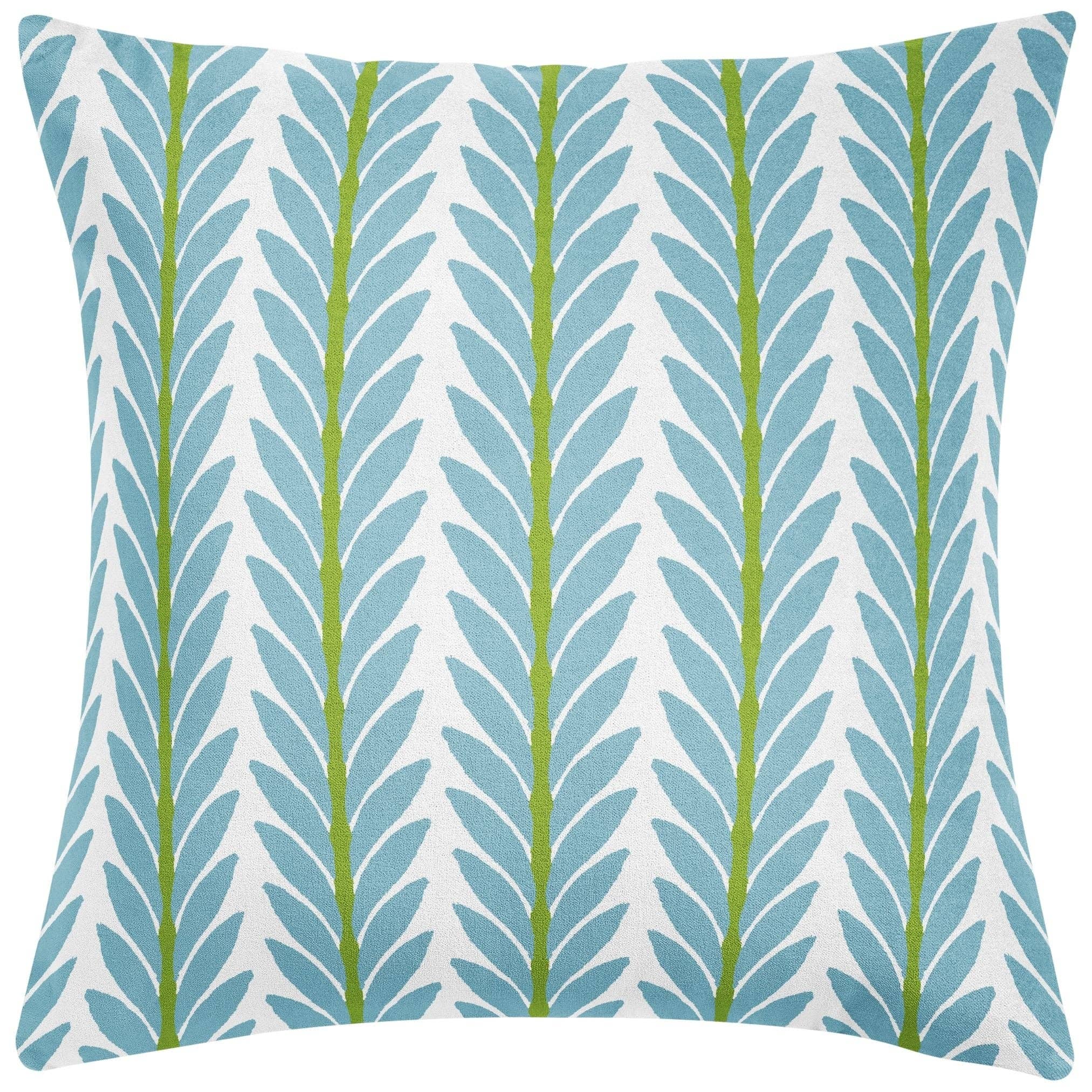 Wholesale Frond French Blue Decorative Pillow for your store - Faire