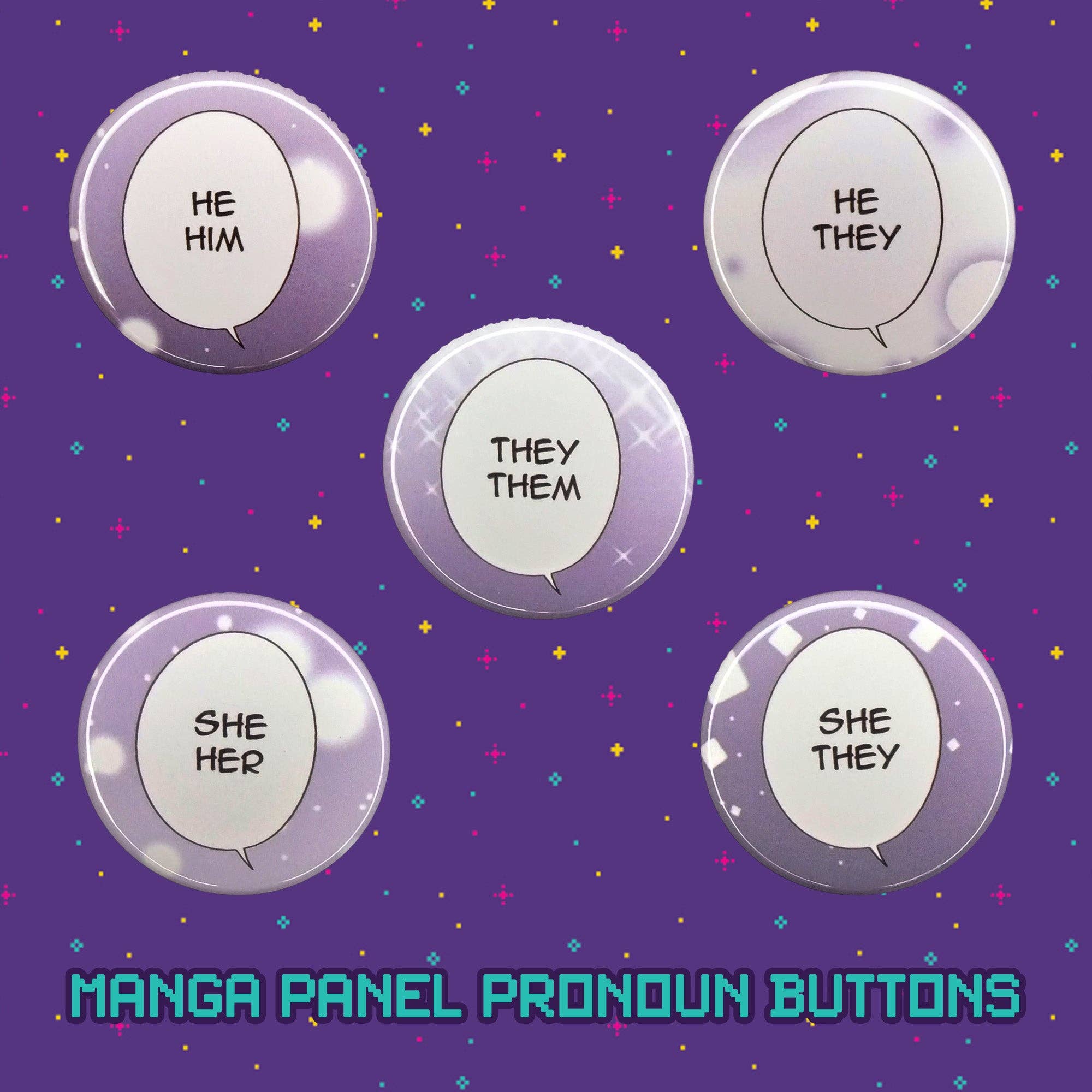 Wholesale pronoun buttons for your store