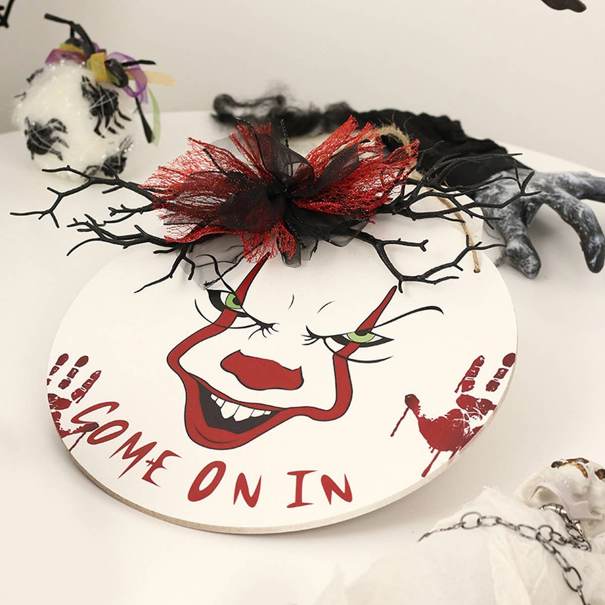 Wholesale Scary Clown Wooden Sign for Halloween Decor_CWAJE05365 for ...