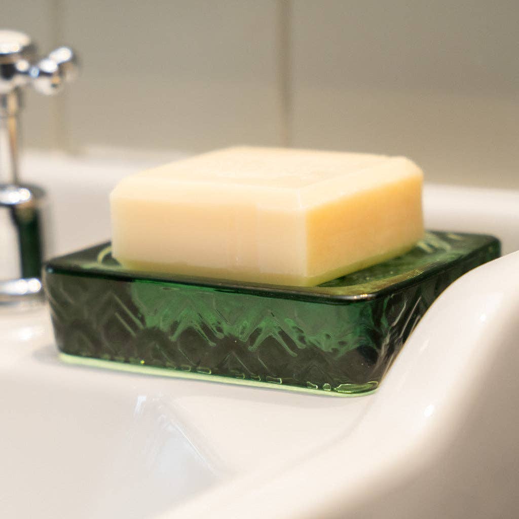 Wholesale Rectangular Recycled Glass Soap Dish for your store - Faire