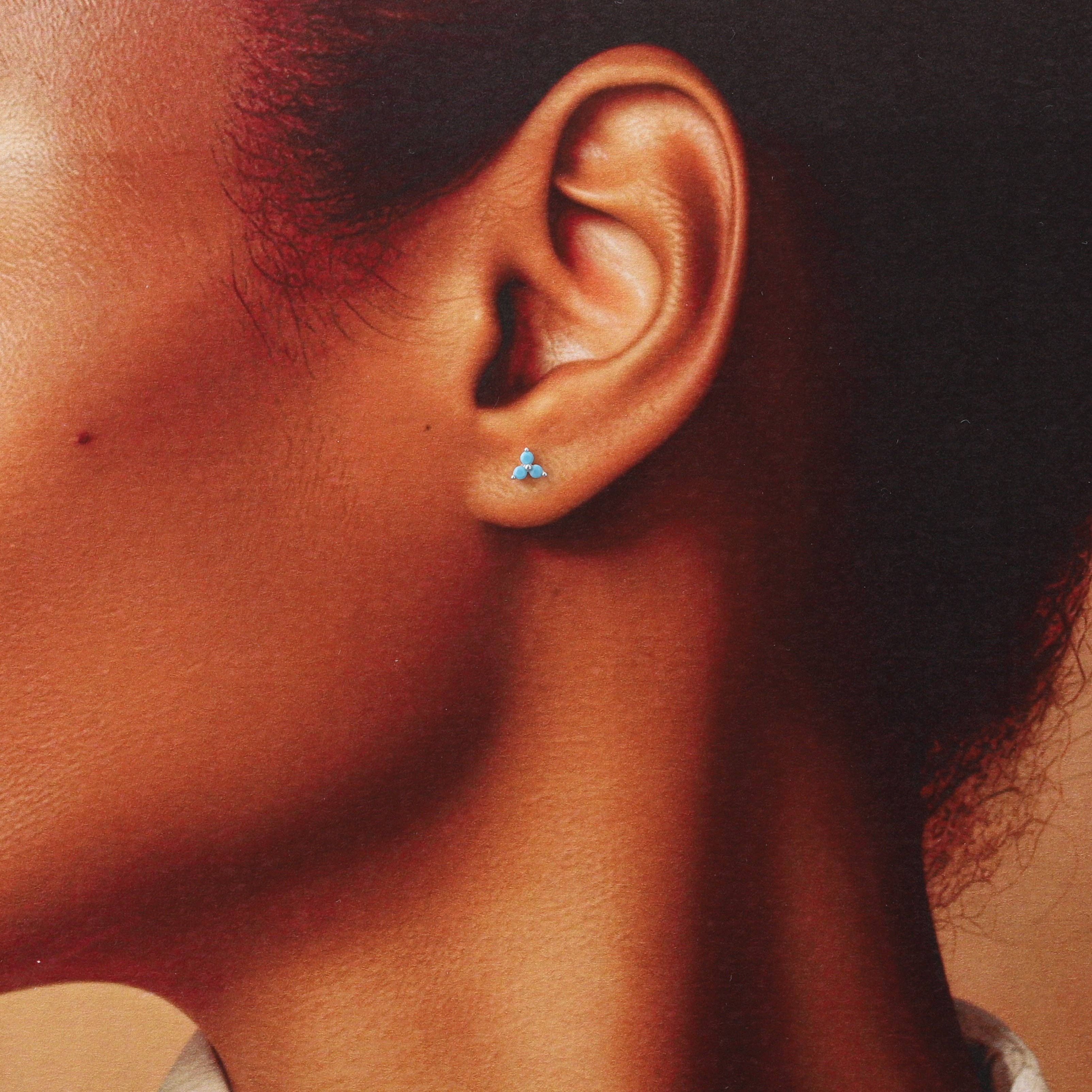 Wholesale TT51146 IT'S TIME TO SHINE Three gem earrings /S/TUR for your ...