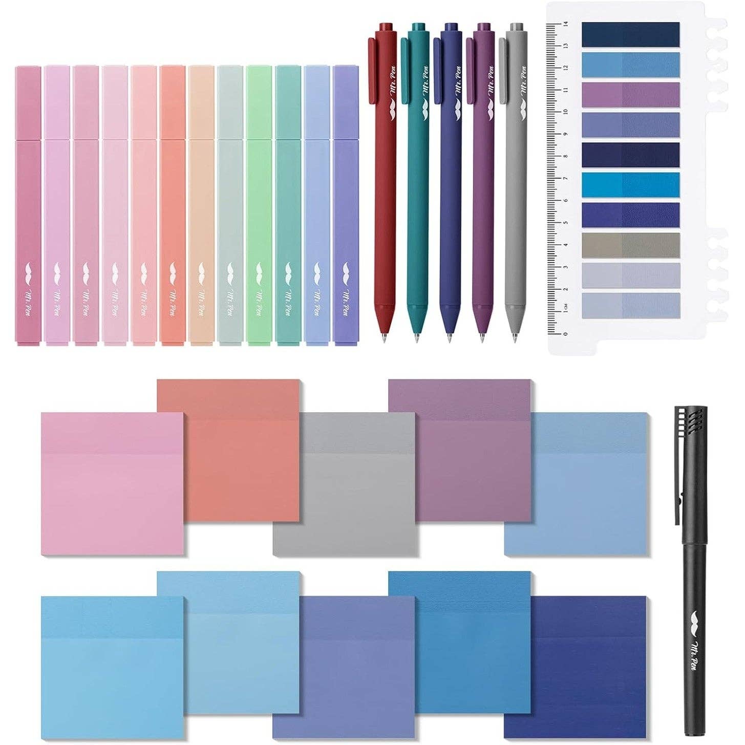 Wholesale Mr. Pen- Aesthetic Book Annotation Kit, 38 pcs, Aesthetic for ...