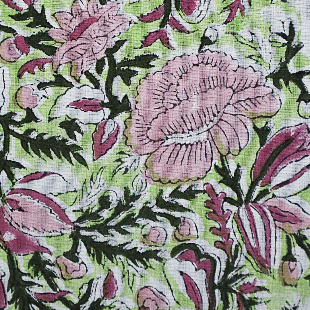 Wholesale Spring Rose Garden - Block Printed Cotton Bandana (KK1556 ...