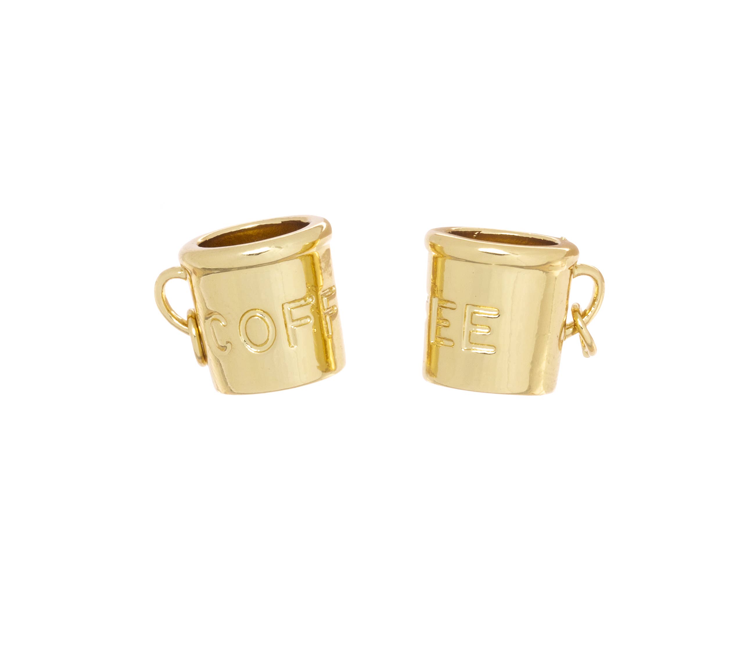 Wholesale Gold Coffee Mug Charm, Monogram Coffee Cup Charm,CPG2755 for ...