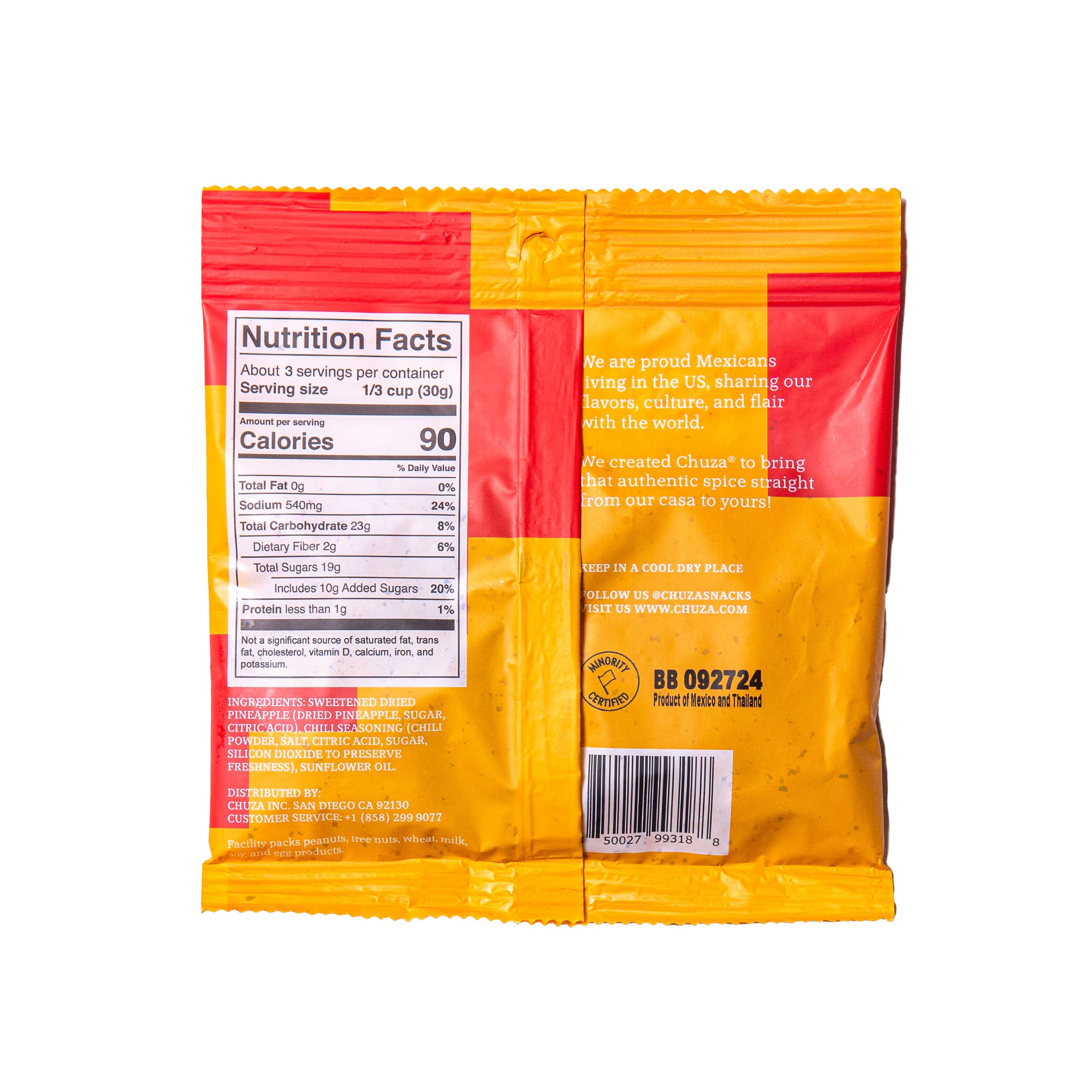 Wholesale CHUZA | Dried Pineapple | Chili-Seasoned Tropical Snack 3oz ...