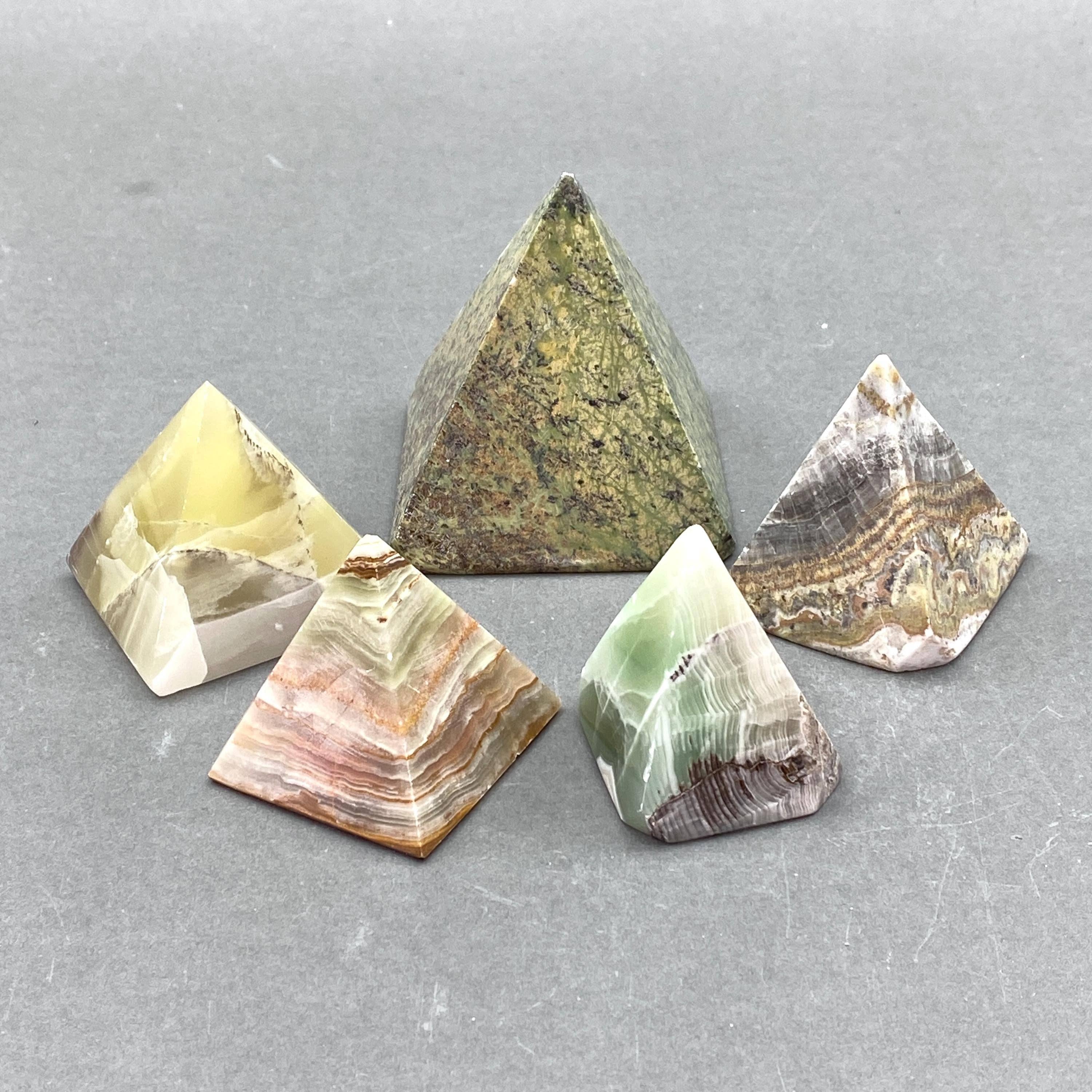 Wholesale Mixed Calcite and Gemstone Hand Carved Pyramids for your ...
