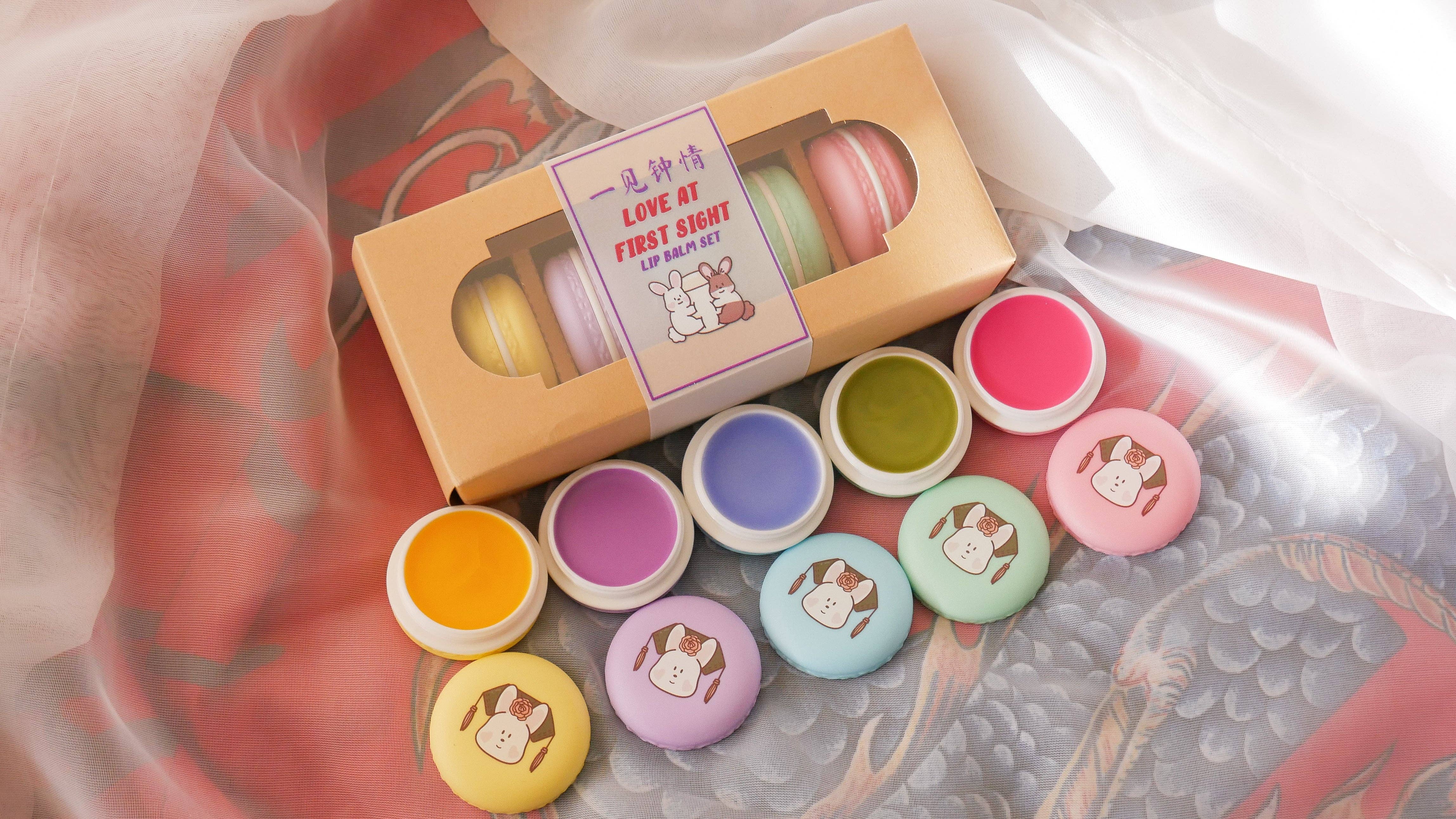 Wholesale Love at First Sight Macaron Lip Balm Set for your store - Faire