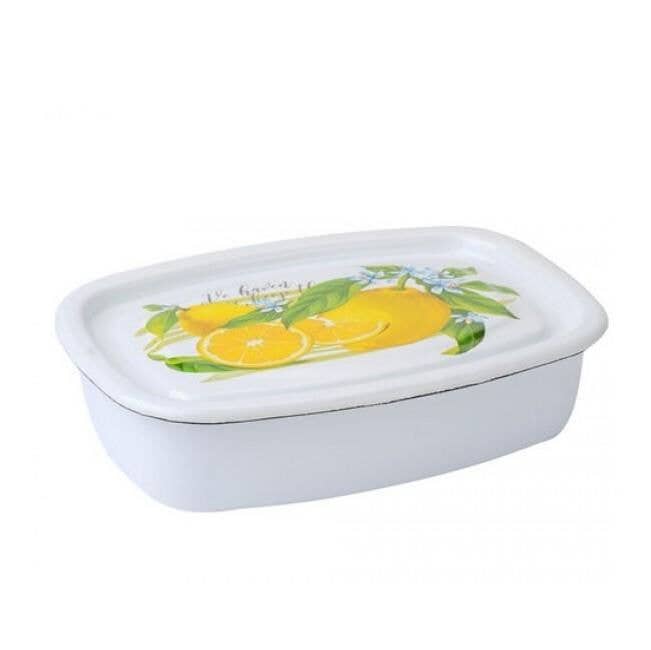 Wholesale Lemon Enamelware Container for your store - Faire
