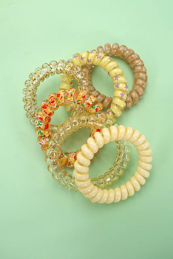 Wholesale CUTE SUMMER COILS 6PC SET | 40PT317 for your store - Faire