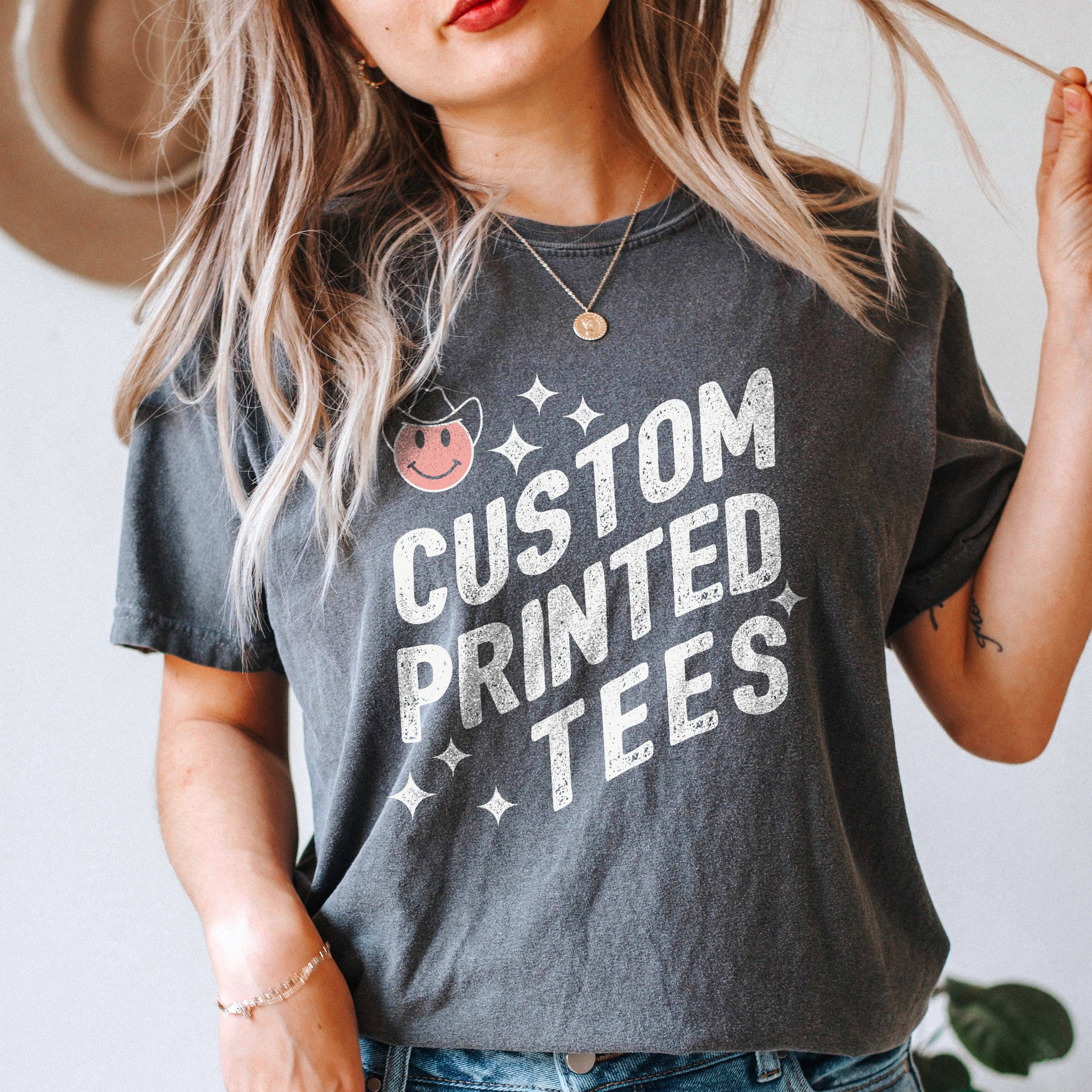 Wholesale One Side Custom Printed Comfort Color Tees for your store - Faire