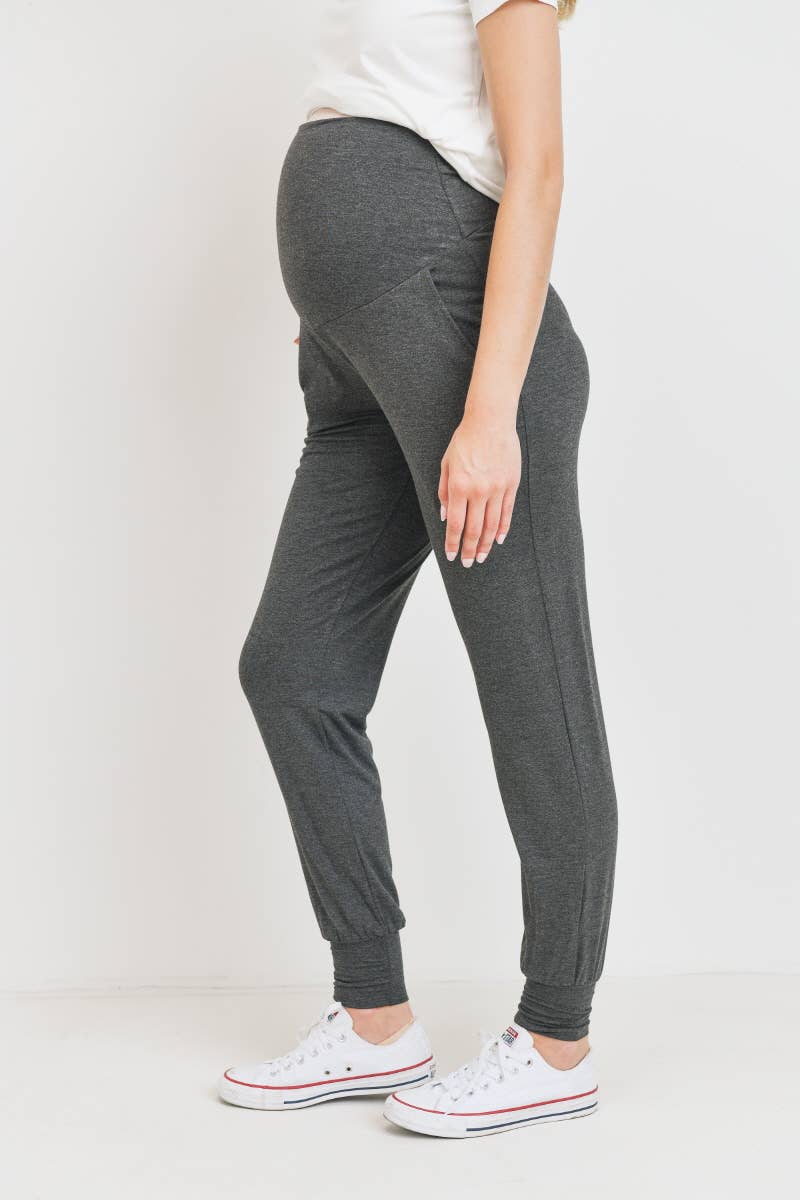 Wholesale Full Panel Maternity Knit Jogger Pants for your shop – Faire