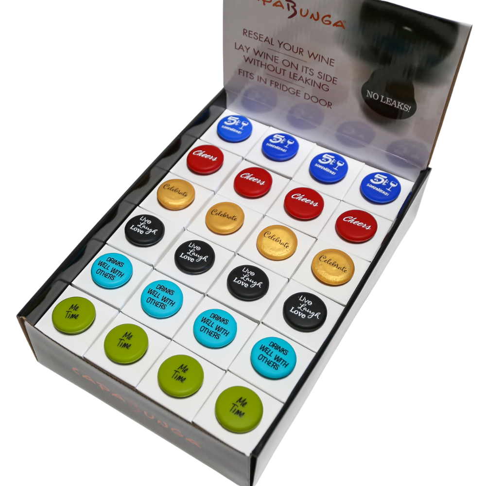 Wholesale Wine Cap Counter Display | Everyday Wine Stoppers for your ...