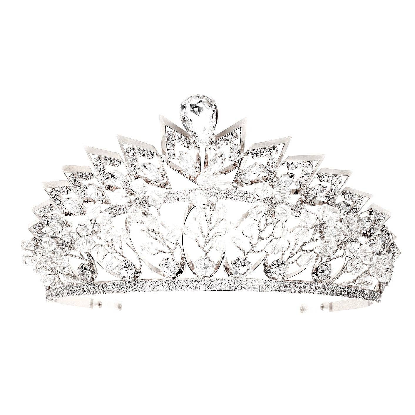 Wholesale Diamond Cut Lightweight Handmade Crystal Tiara for your store ...