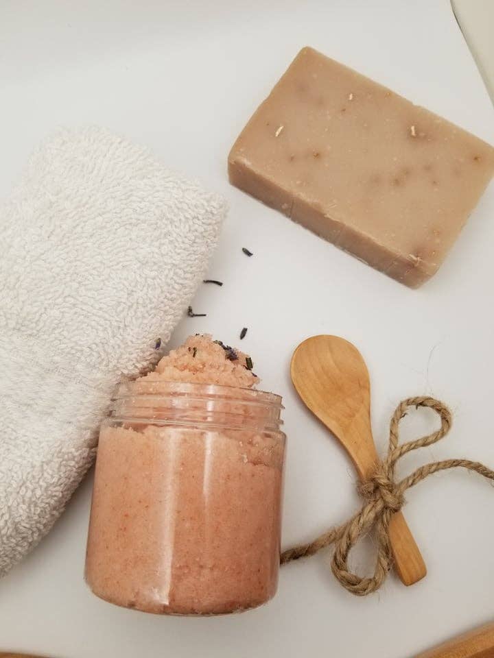 Wholesale NO LABEL Lavender Himalayan Pink Salt Whipped Body Scrub. for ...